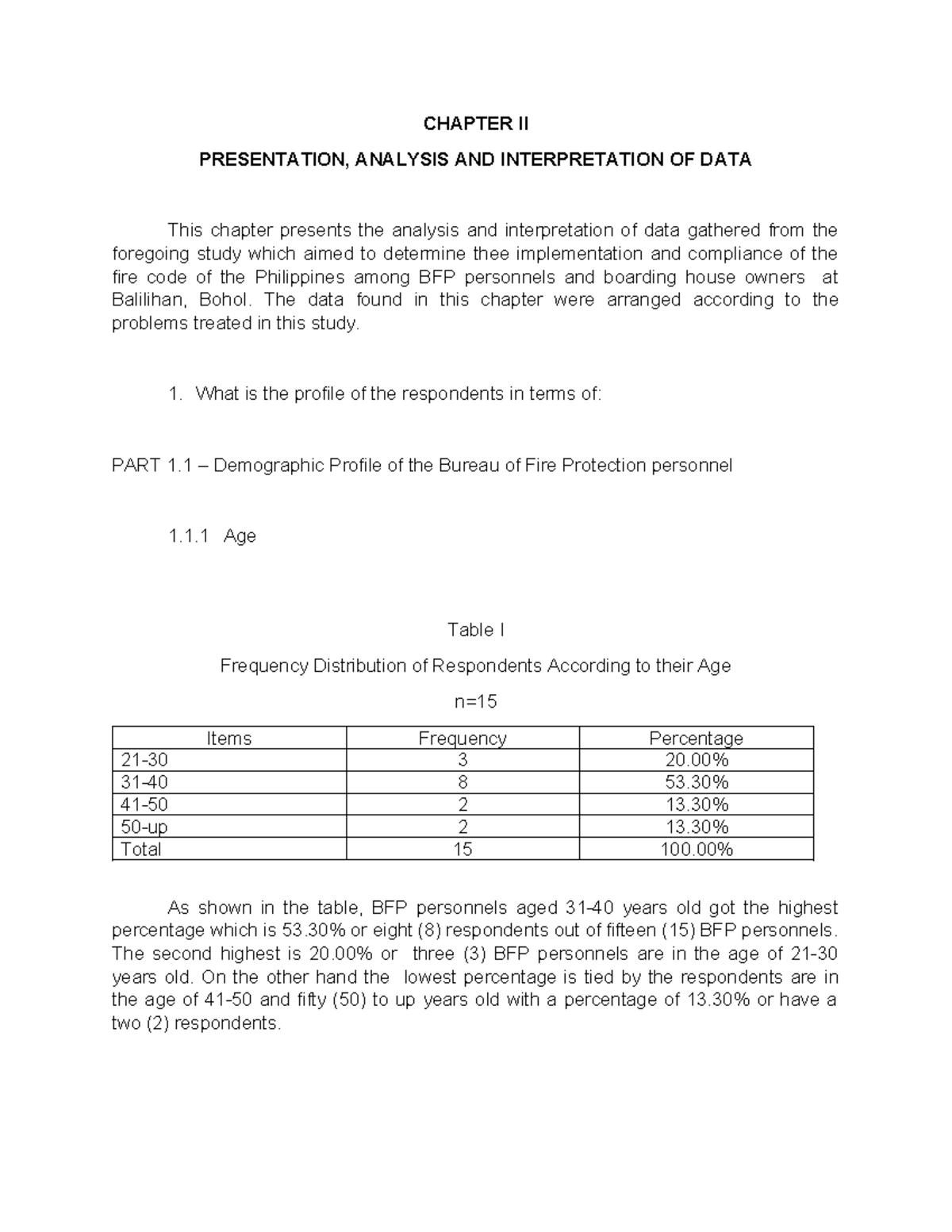 Chapter-4 - Thank you - CHAPTER II PRESENTATION, ANALYSIS AND ...