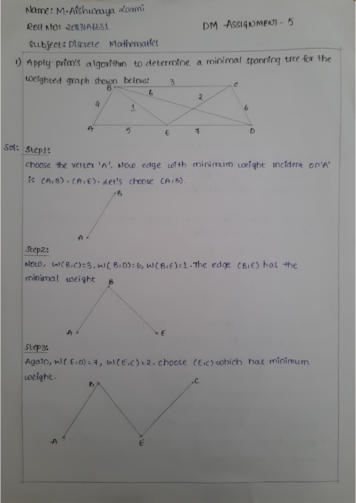 Dm assignment 5 - discrit mathmathics notes unit 5 - Discrete ...