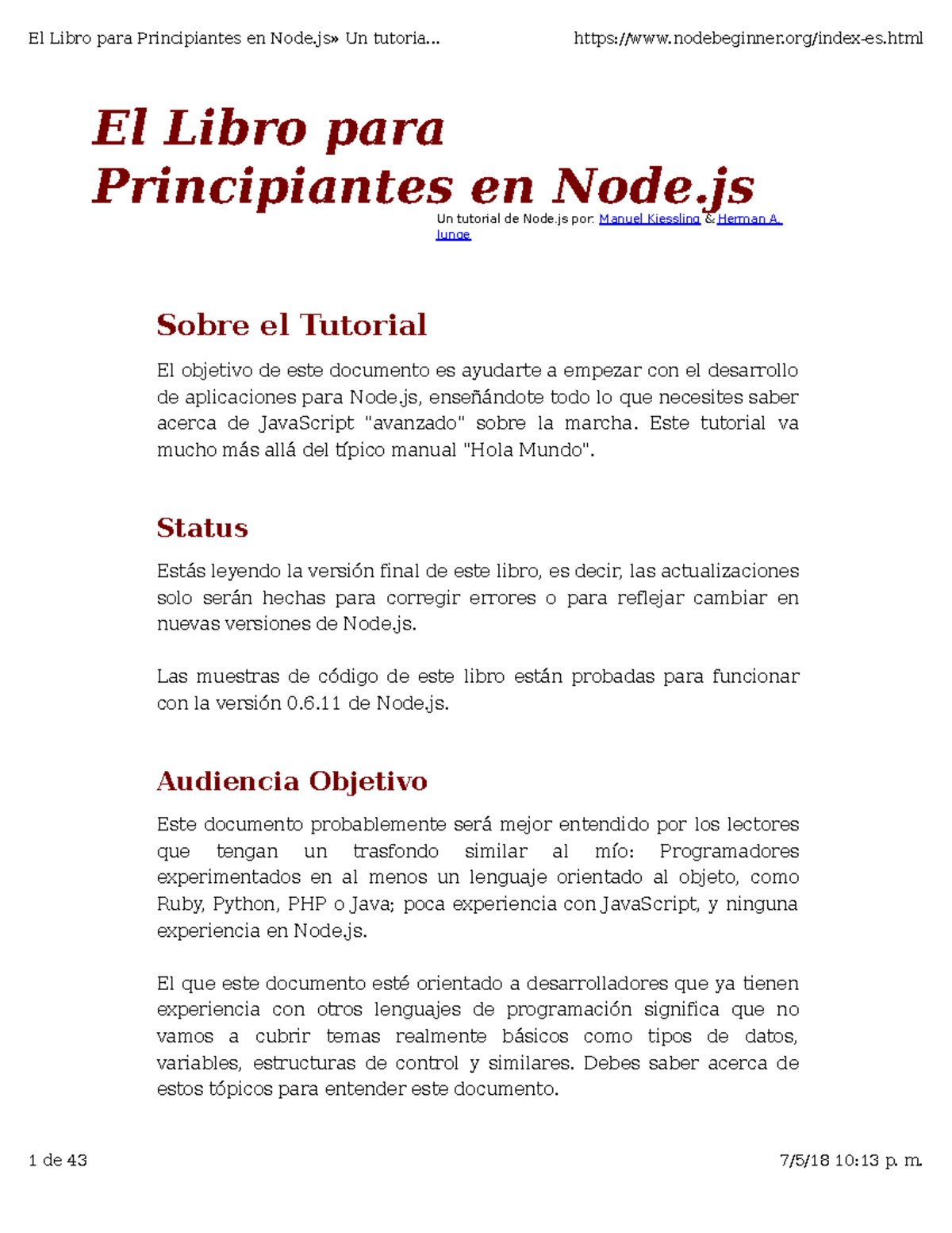 Libro principiantes node js - El Libro para Principiantes en Node Un ...