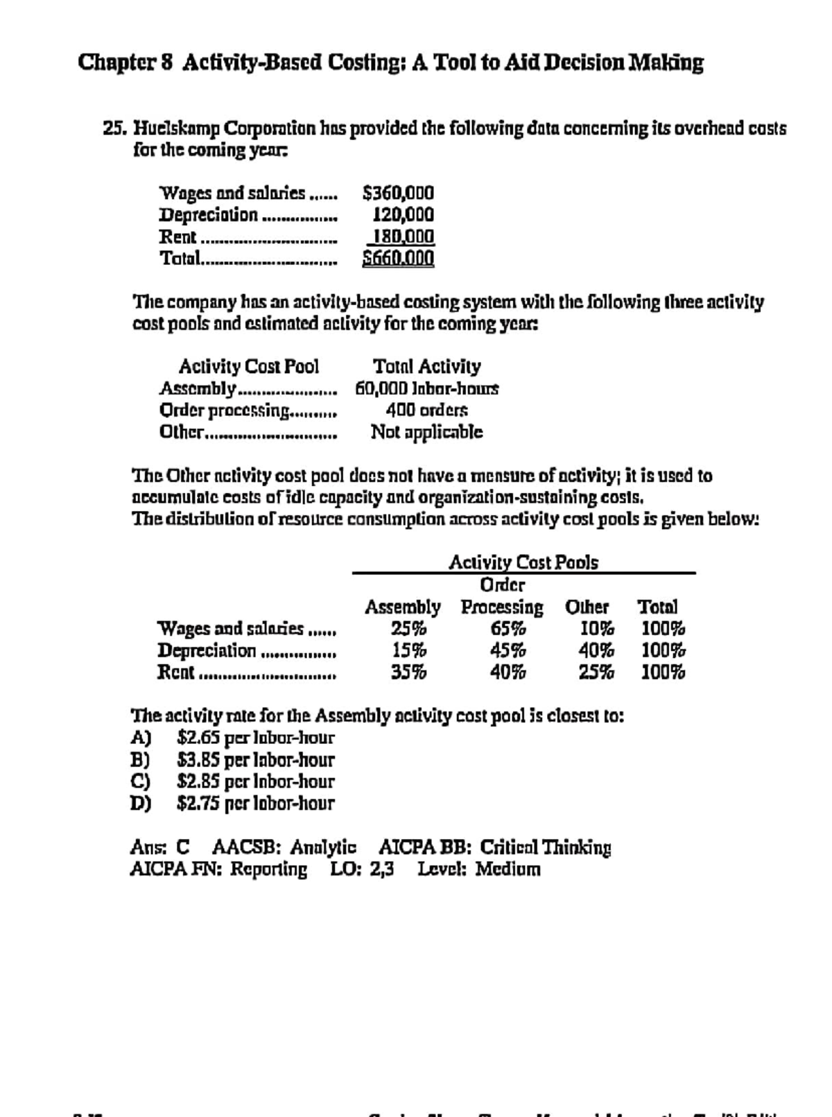 Accounting 935 15 - Xhhx - Chapter 8 Costing: A Tool to Aid Decision ...