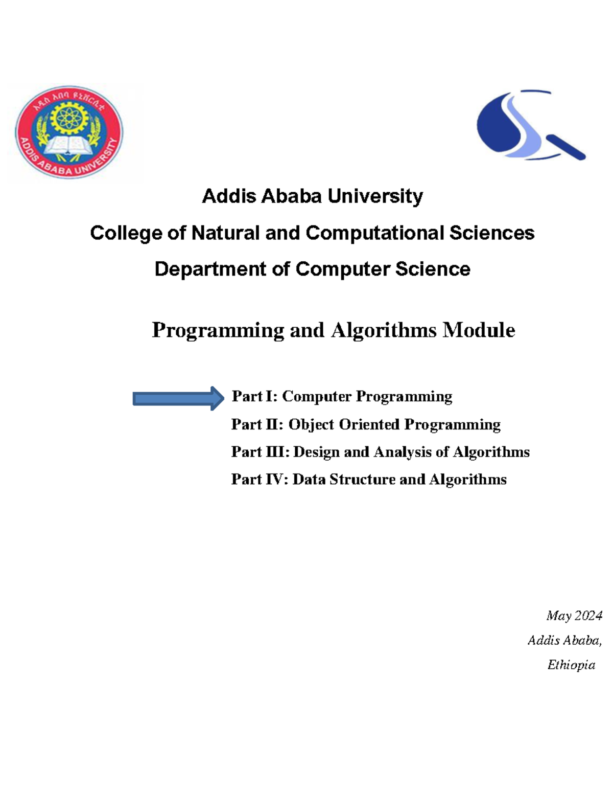Computer Programming - Addis Ababa University College of Natural and ...