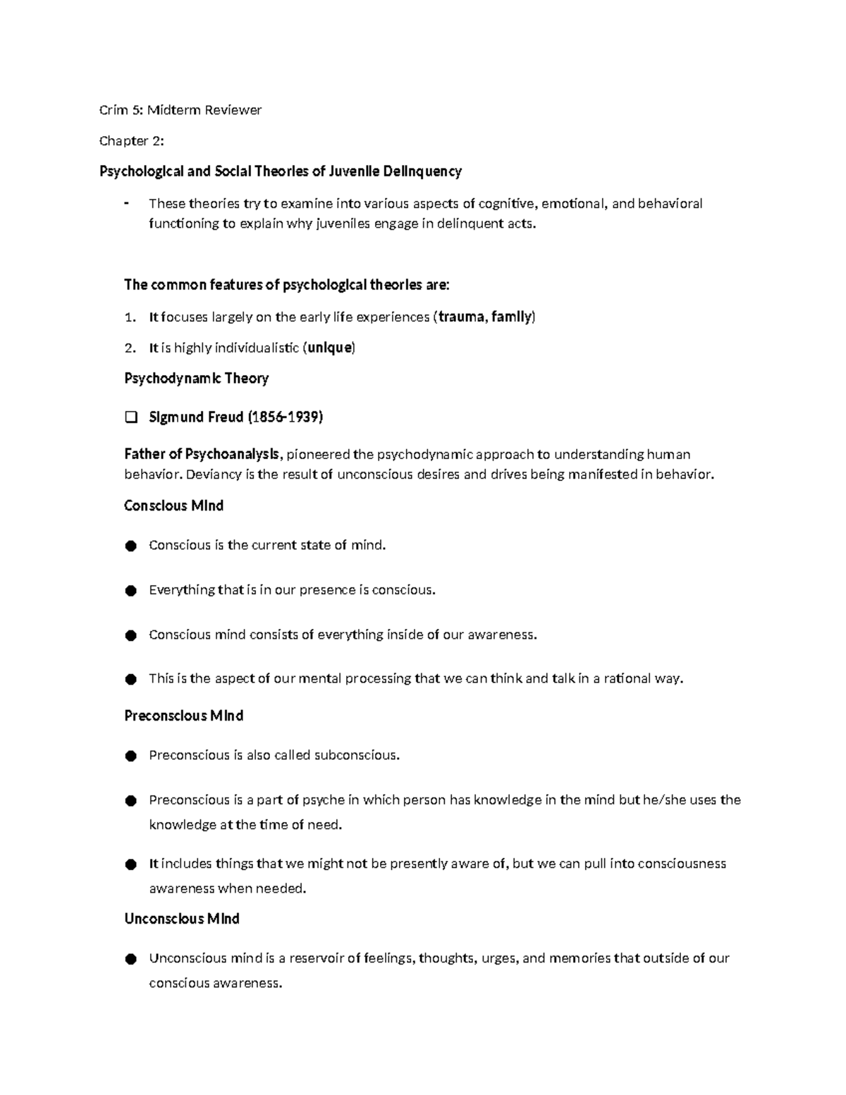 Crim-5-midterm-reviewer-part-1 123448 - Crim 5: Midterm Reviewer ...
