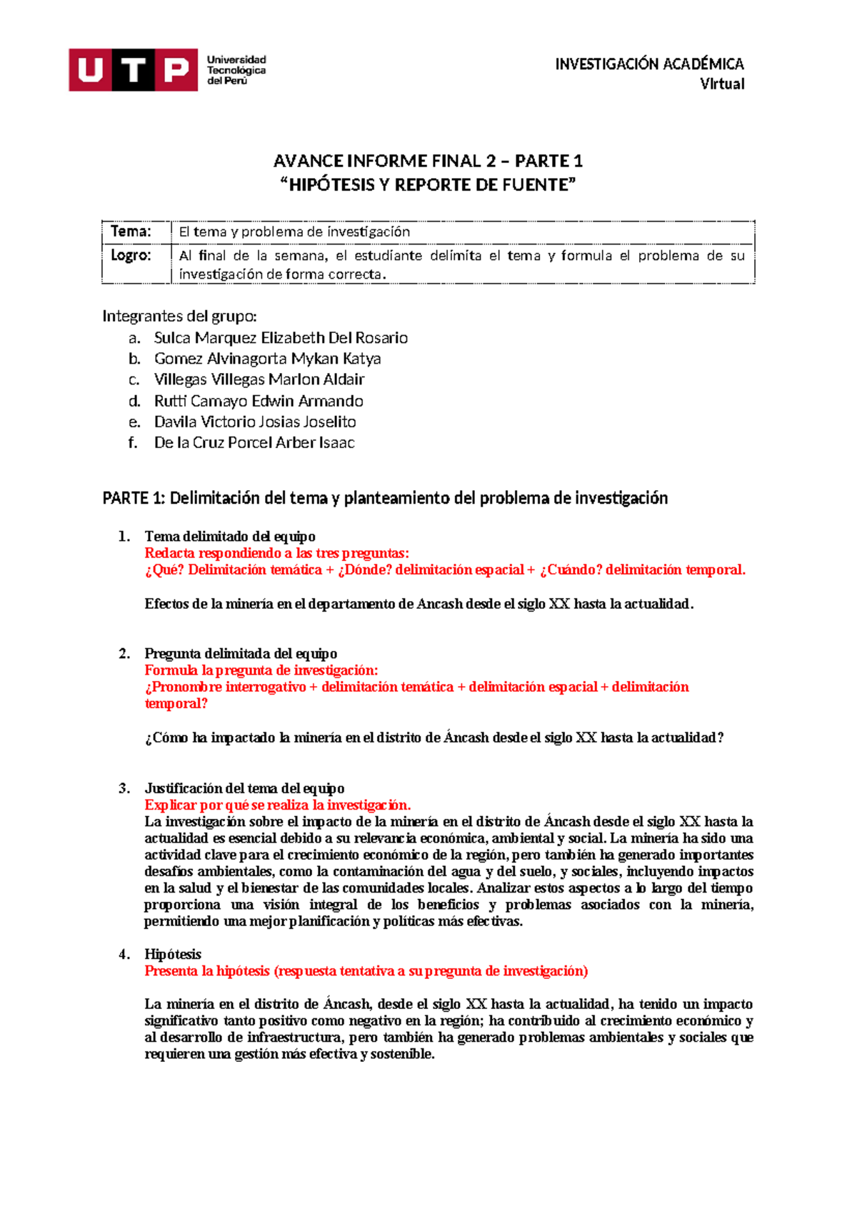 Semana+08-Forma - KHGKH - Virtual AVANCE INFORME FINAL 2 – PARTE 1 ...