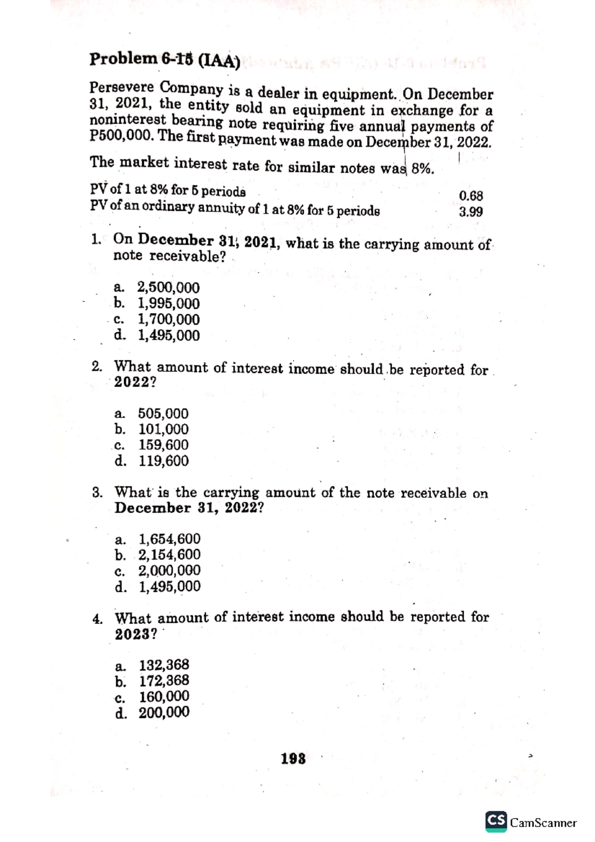 Problem 6 - Intermediate Accounting (Volume one) 2021 edition by: Valix ...