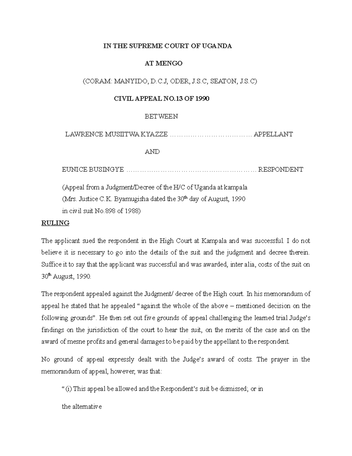 1991-ugsc-11 - Criminal Law - Text and Cases - IN THE SUPREME COURT OF ...