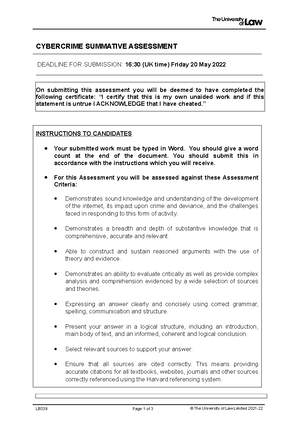 Cybercrime LG1 - LG1 - CYBERCRIME LARGE GROUP 1 Student Guide ...
