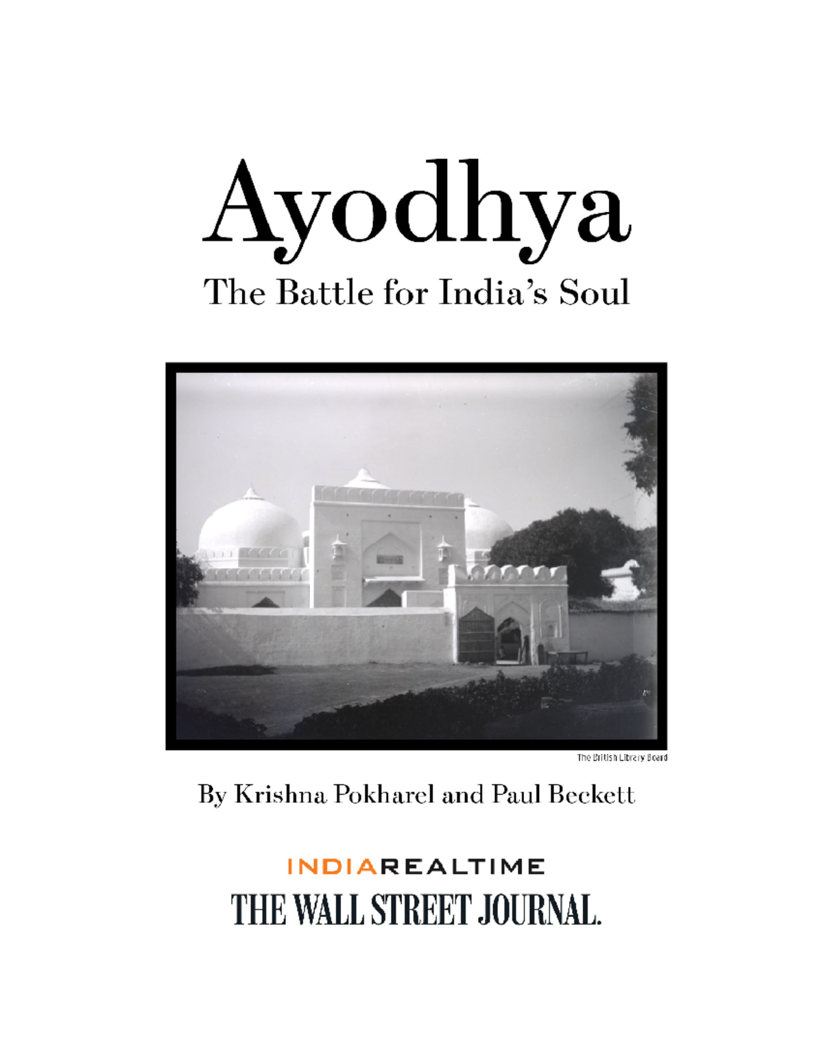Ayodhya - [This article was originally published in serialized form on ...