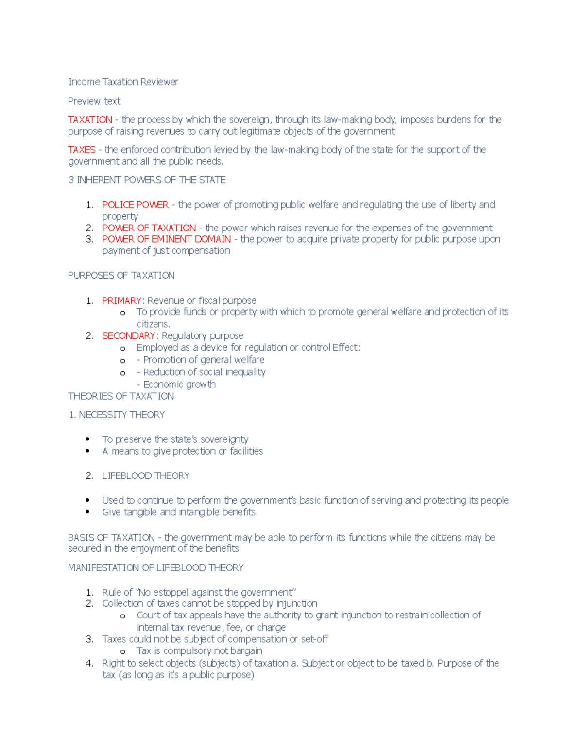 Income Taxation Reviewer - Income Taxation Reviewer Preview text ...
