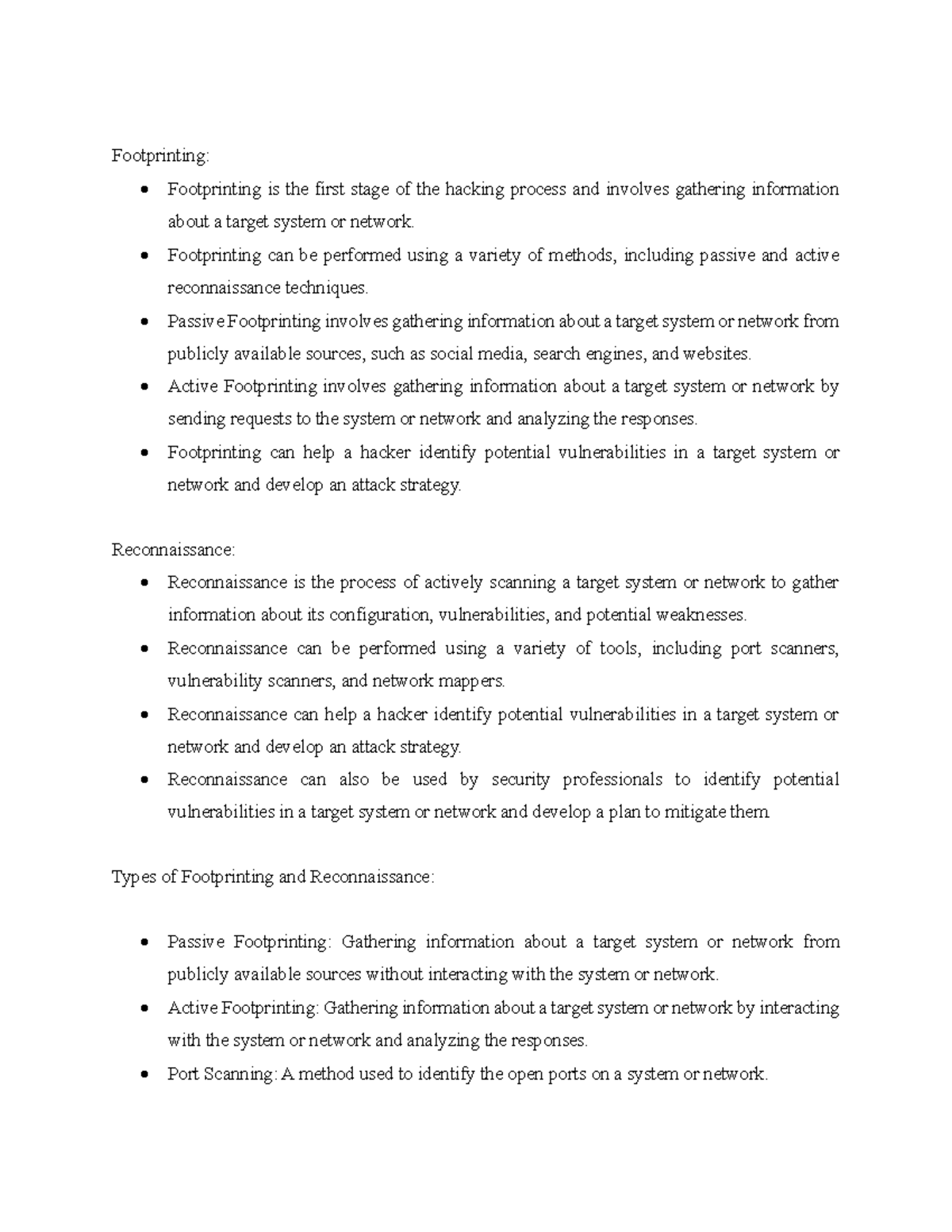 Introduction to Footprinting and Reconnaissance - Footprinting: - Footprinting is the first ...