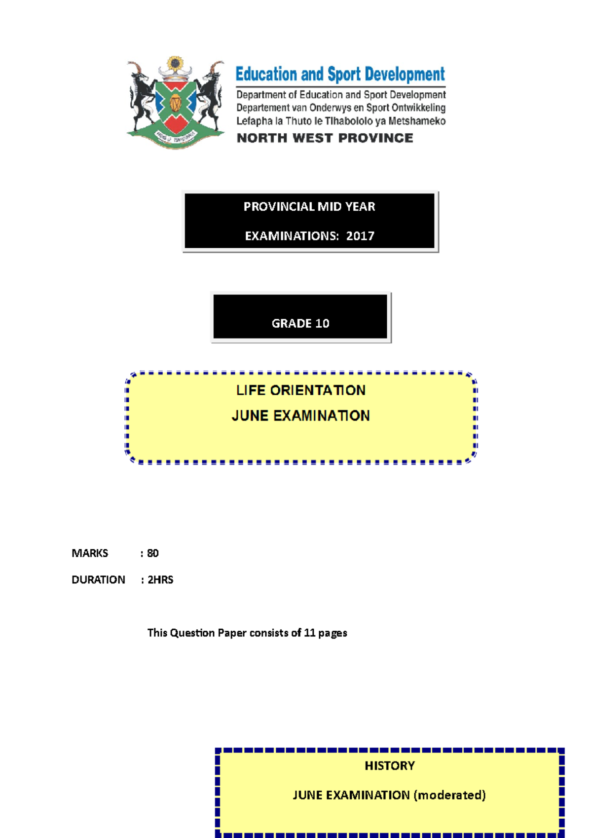 Life-Orientation-GR-10-Paper- MARKS : 80 DURATION : 2HRS This Question ...