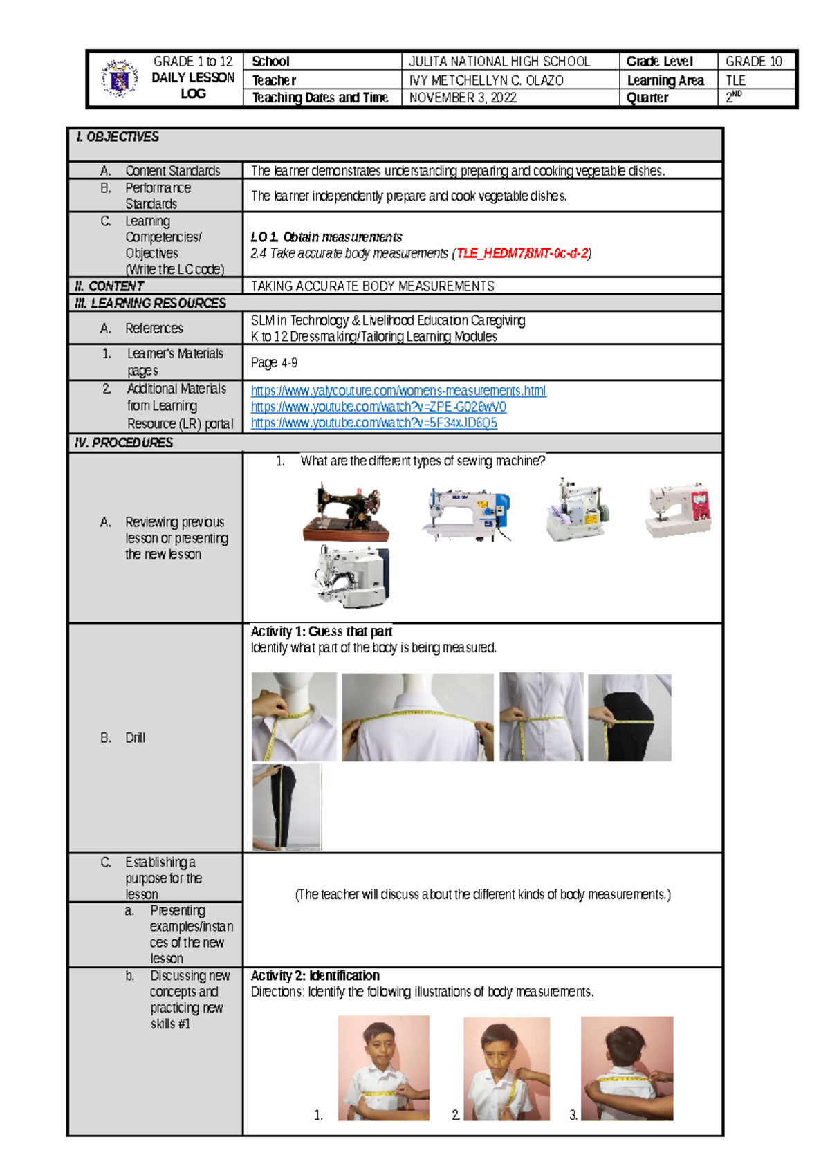 1 - What is cookery in TLE? Cooking or cookery is the art, technology ...