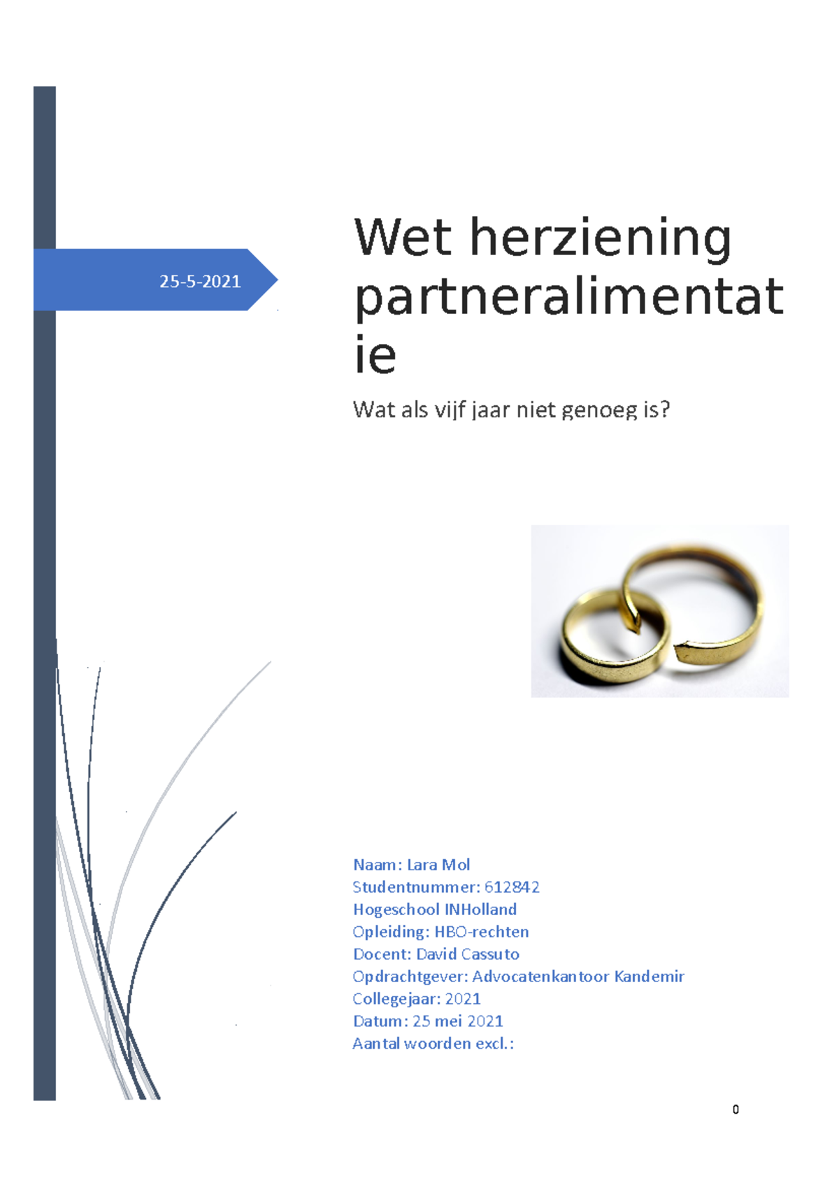 Scriptie versie 1 HBO rechten INHolland - afstuderen - Inholland ...