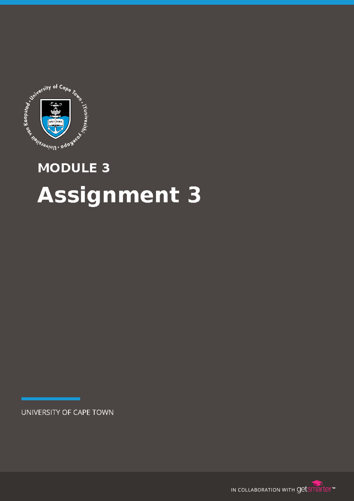 Saliba Dimitri Smith Assignment 3 - MODULE Assignment Learning outcomes: LO1: Discuss general ...