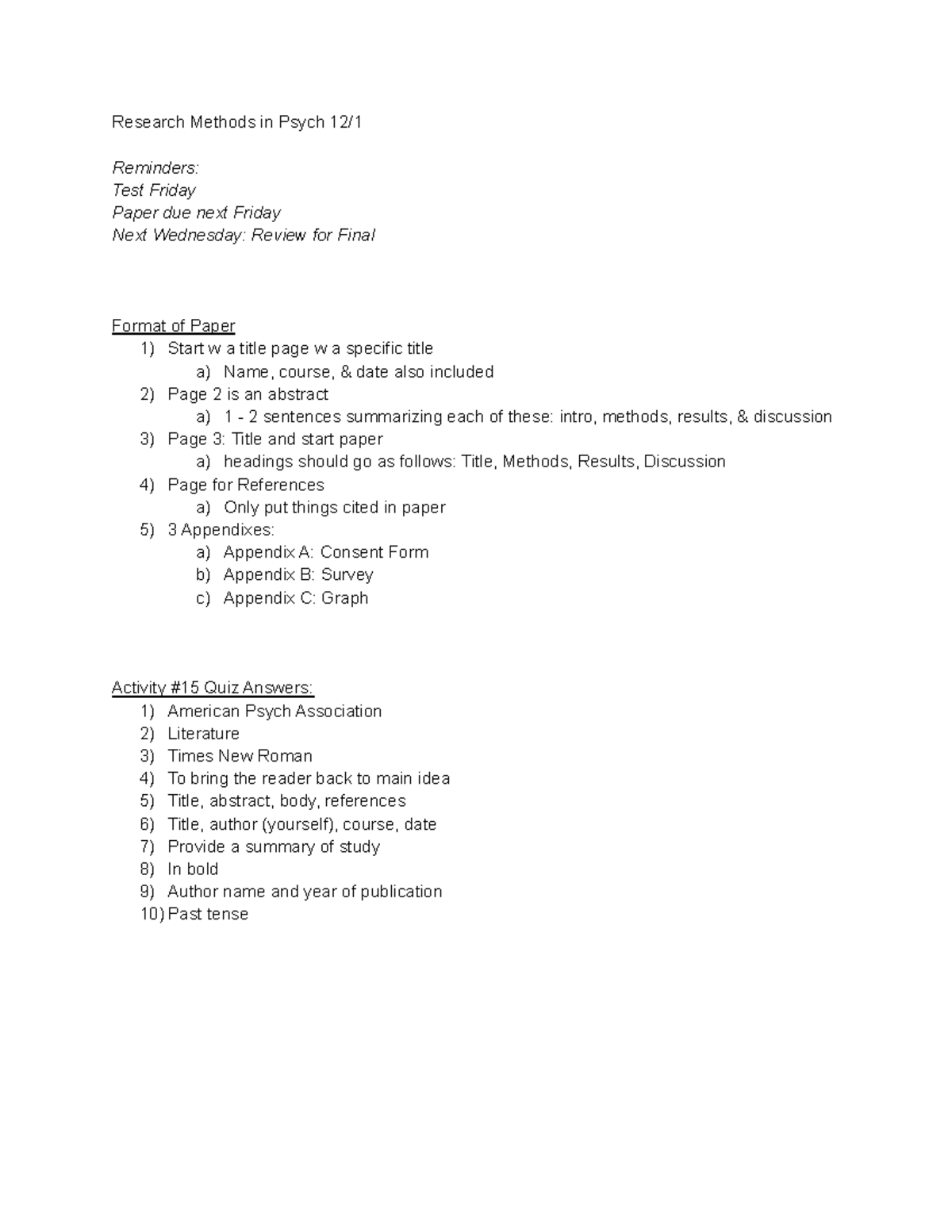 Research Methods in Psychology Notes - Research Methods in Psych 12 ...