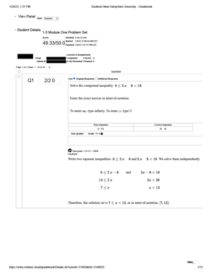 8-2 Module Eight Problem Set - Question Q1 4/4. View Original Response ...