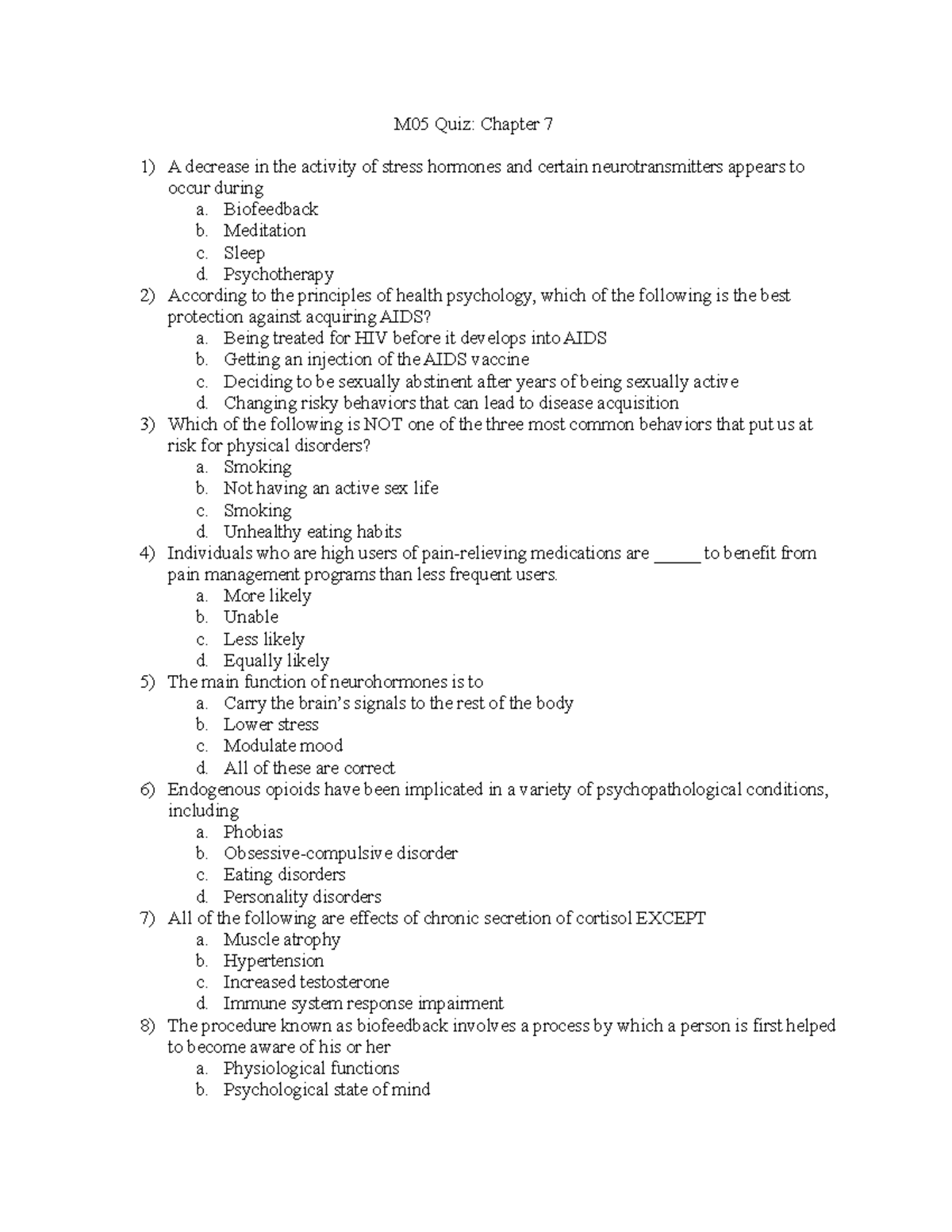 M05- Chapter 7 Study Guide & Answer Key - M05 Quiz: Chapter 7 A ...