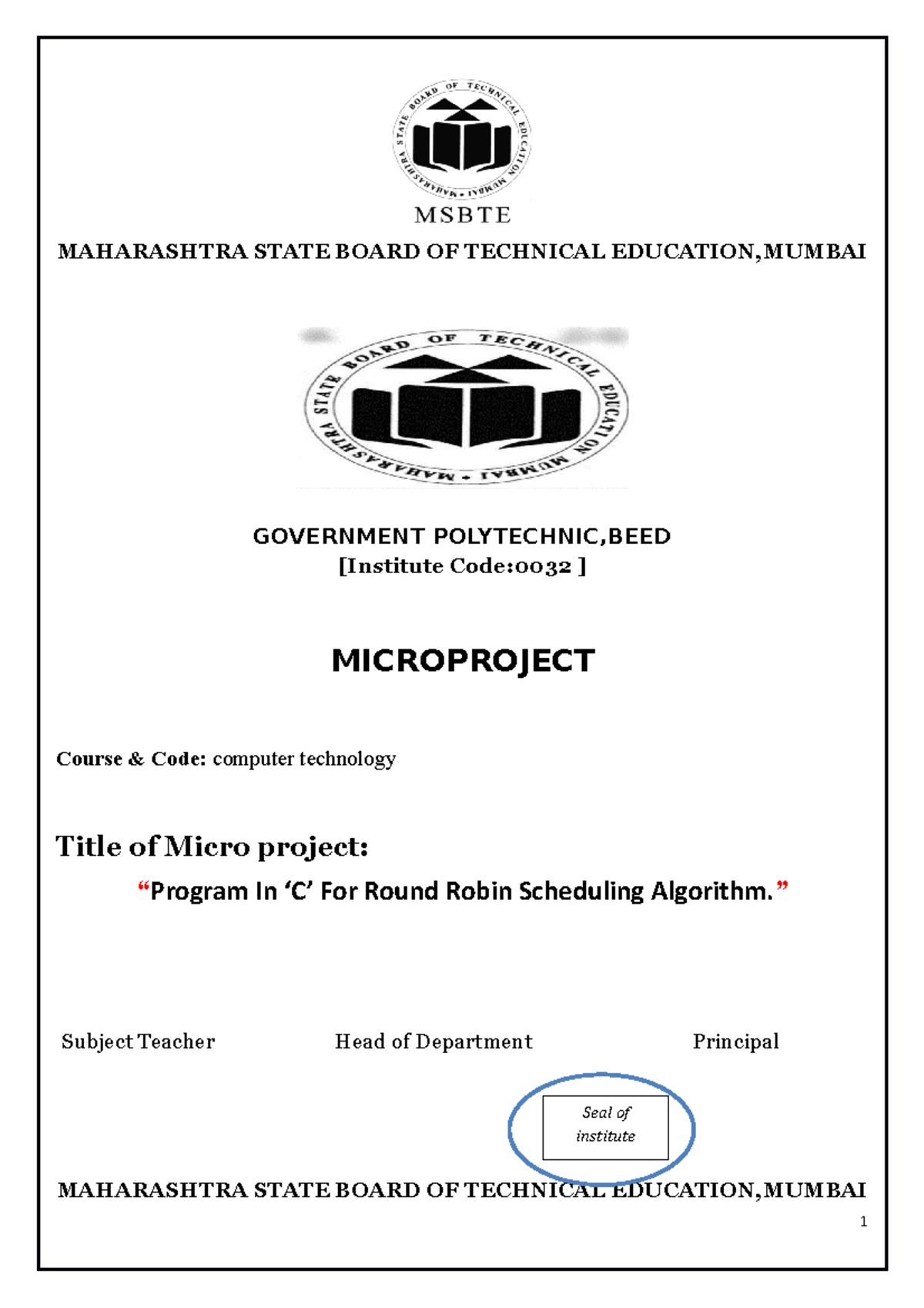 Osy submission - MAHARASHTRA STATE BOARD OF TECHNICAL EDUCATION,MUMBAI ...