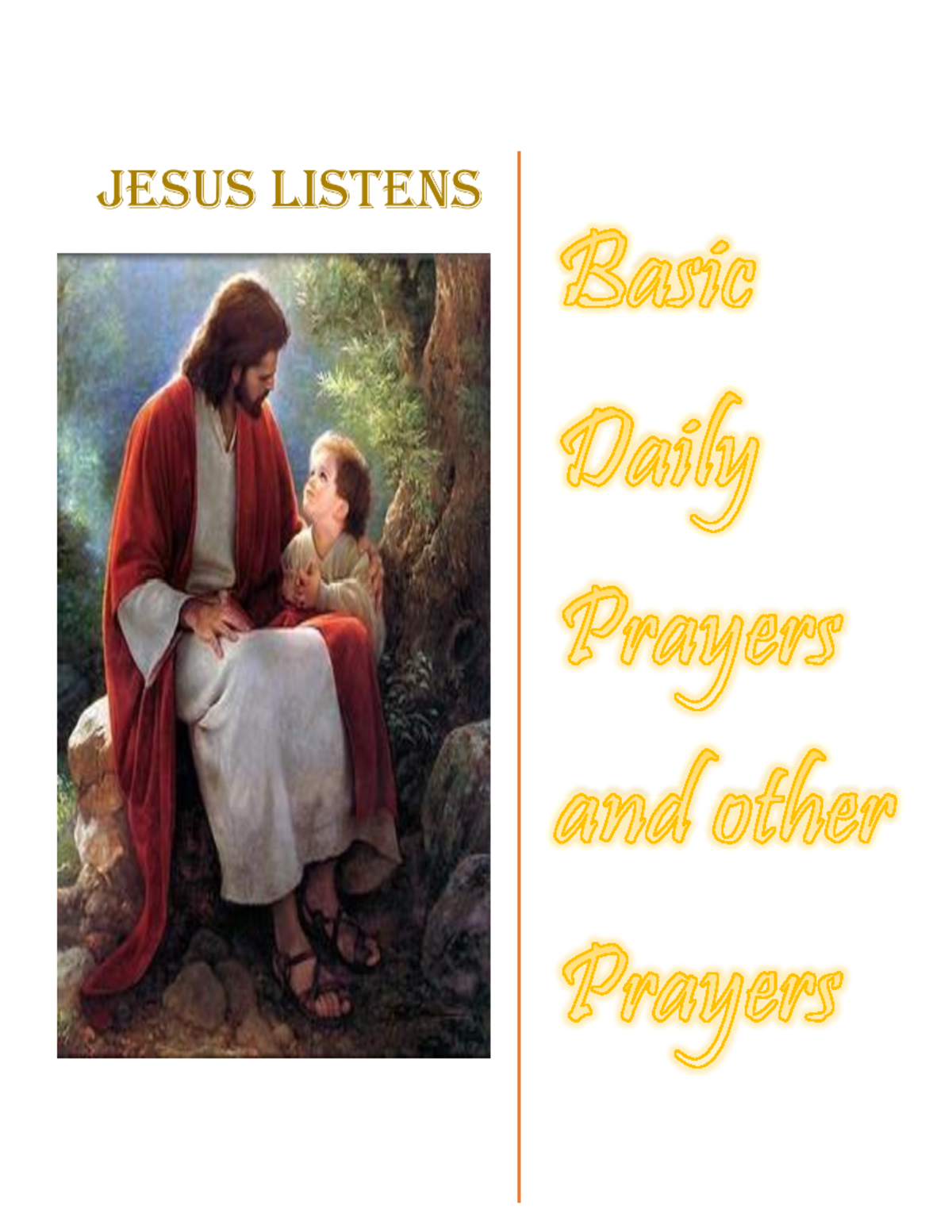 Basic Daily Prayers - TABLE OF CONTENT Daily Prayers Morning Prayers ...
