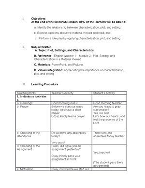 419210875 Detailed Lesson Plan Skimming Scanning - Detailed Lesson Plan ...