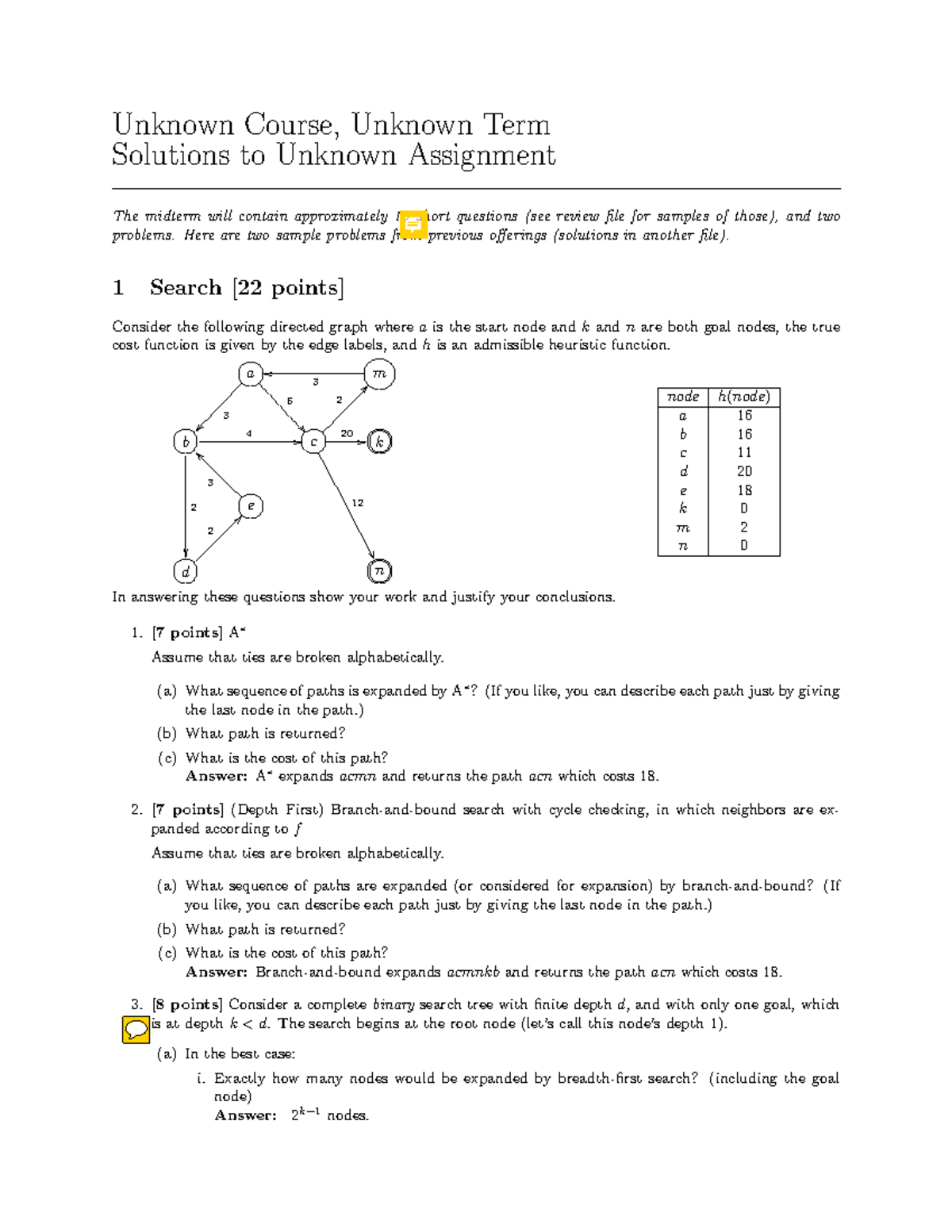 Past Midterm Solutions - Warning: Popup annotation has a missing or invalid parent annotation ...
