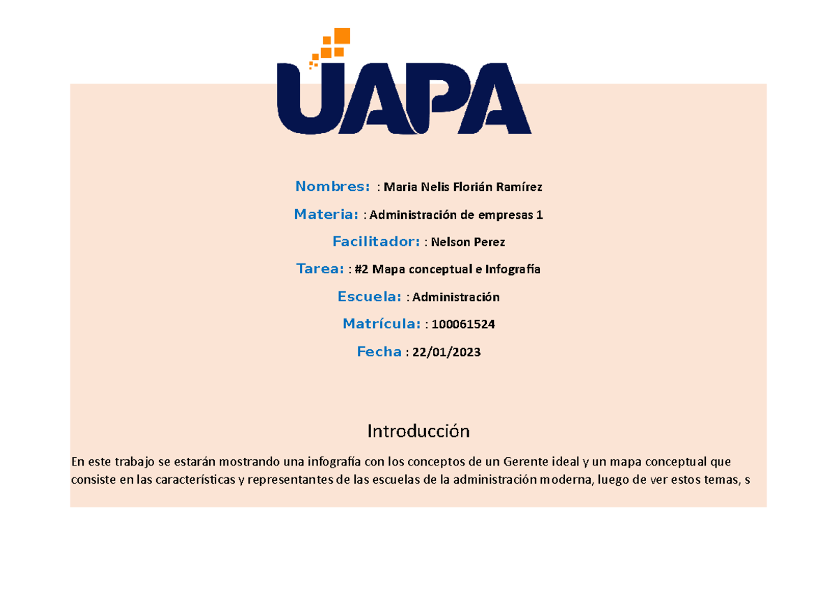 Tarea 2, infografía - Nombres: : Maria Nelis Florián Ramírez Materia ...