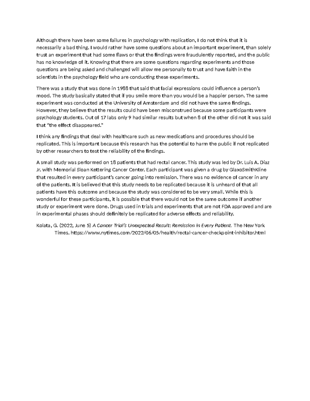 The replication crisis discussion - Although there have been some ...