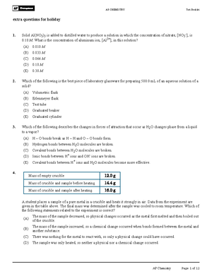Data Booklet Chem 2023 - Chemistry data booklet For use during the ...