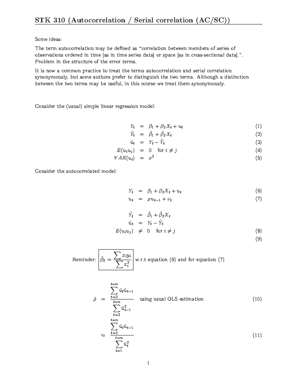 Auto C - Autocorrelation - Some ideas: The term autocorrelation may be ...