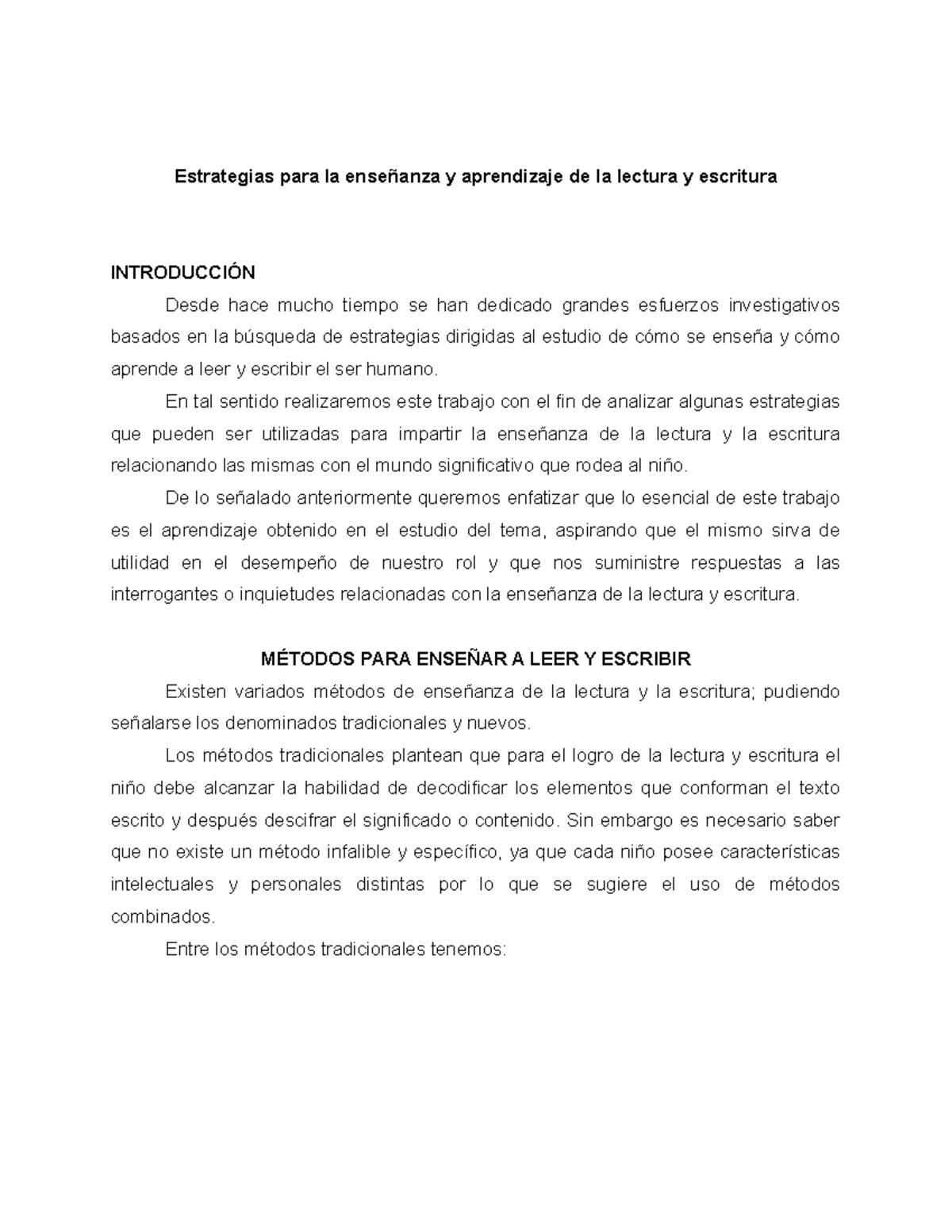 Lengua - Estrategias de Lecto escritura - Estrategias para la enseñanza ...