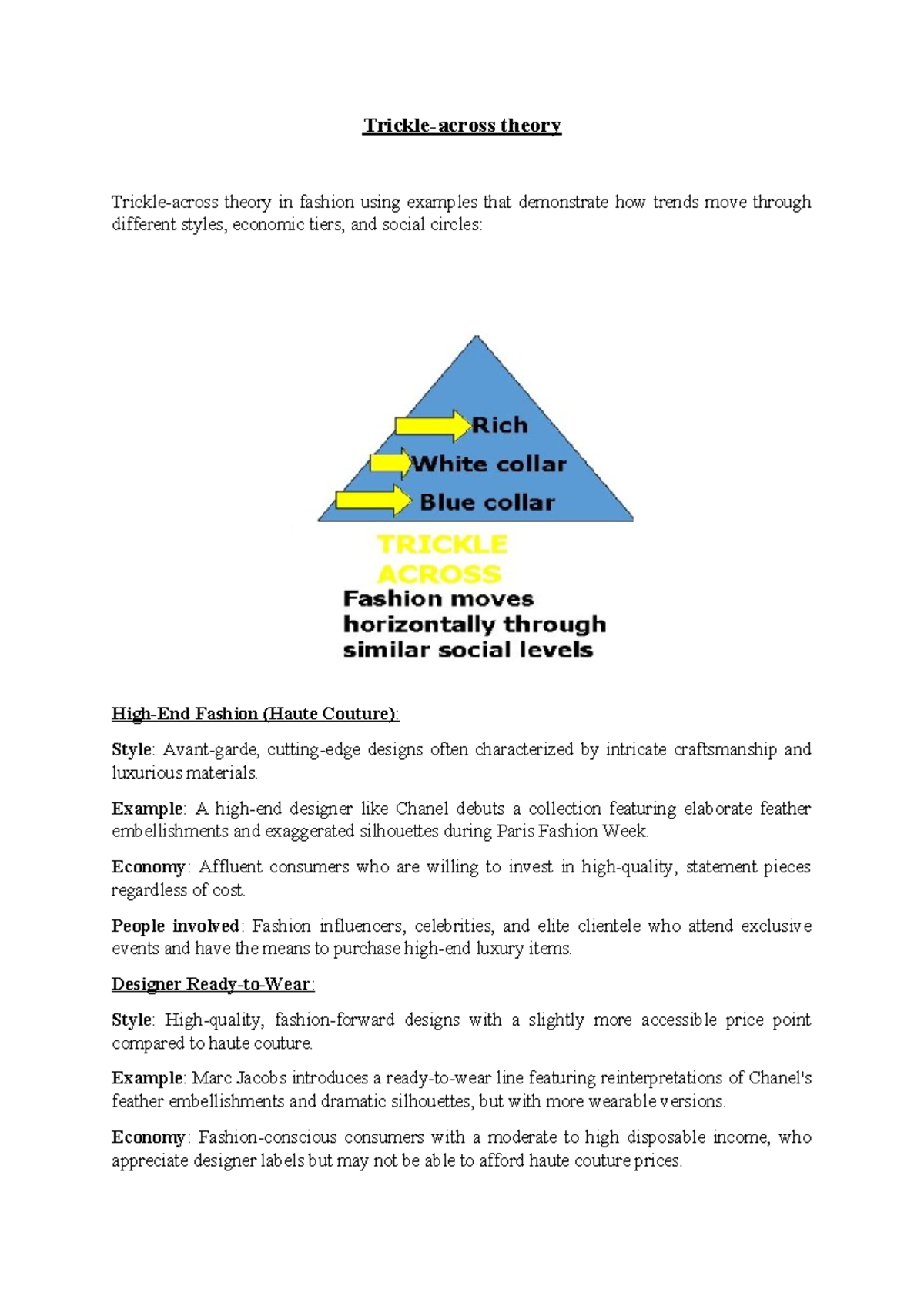trickle across theory - Trickle-across theory Trickle-across theory in ...
