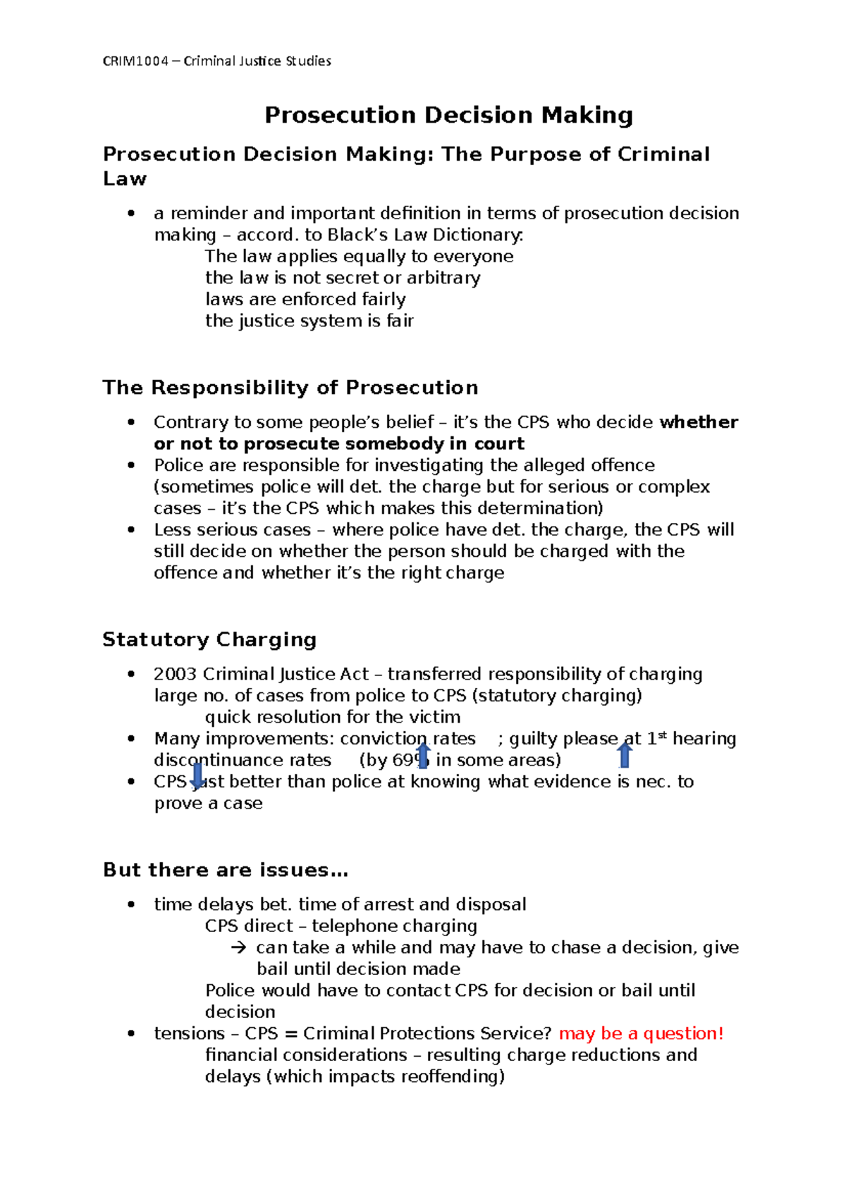 Prosecution decision making - Prosecution Decision Making Prosecution ...