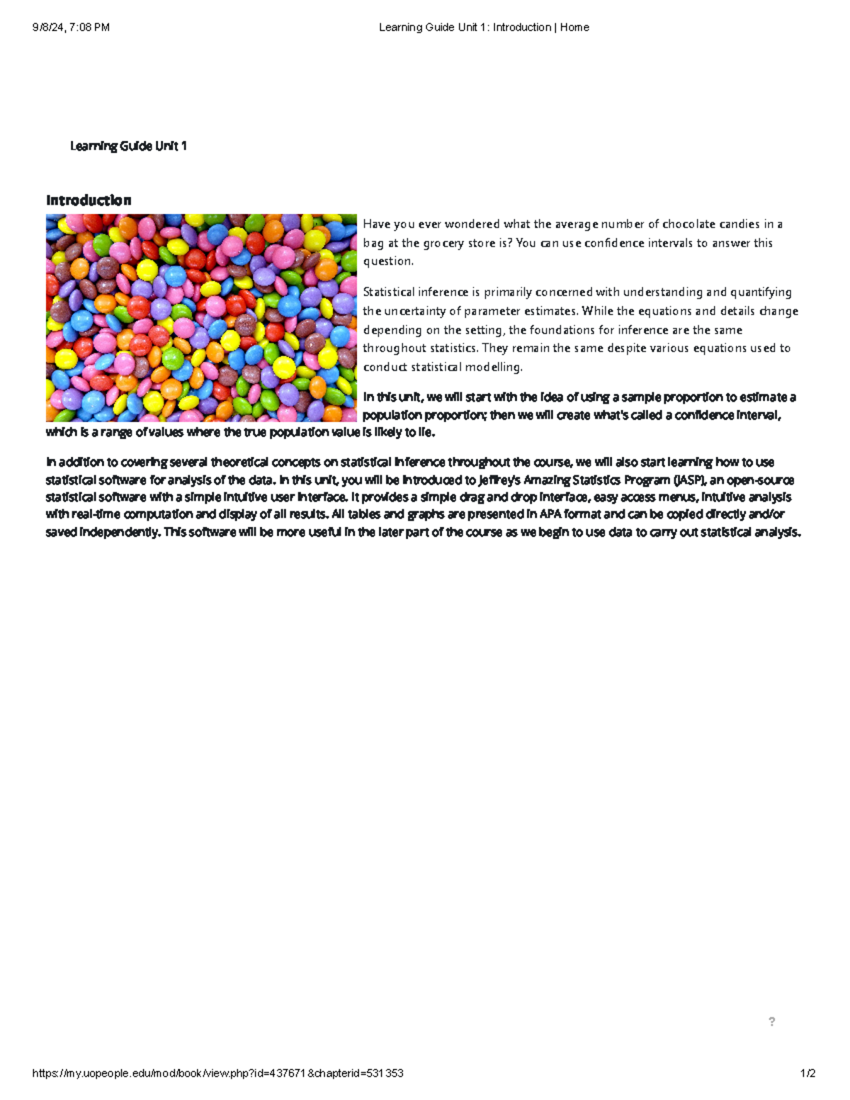 Learning Guide Unit 1 Introduction Home Learning Guide Unit 1 Introduction Have You Ever