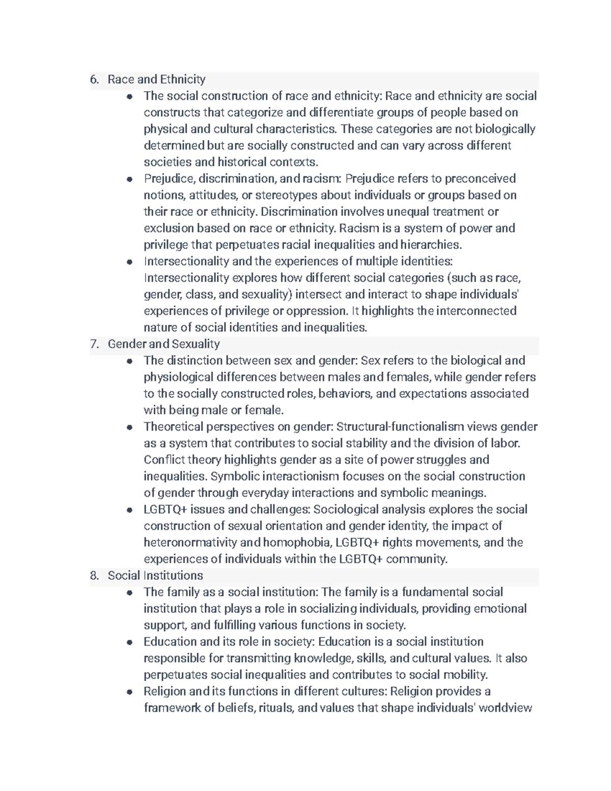 Race and Ethnicity notes - Race and Ethnicity The social construction ...