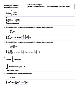 Lab 4 - Zamfir - MATH 2413: Worksheet 4 Write complete solutions for ...