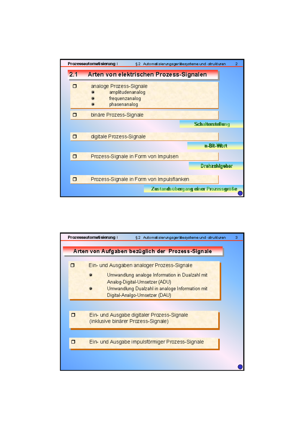 Kap2 - automatisierung vorlesung - Automatisierungstechnik - FH Aachen ...