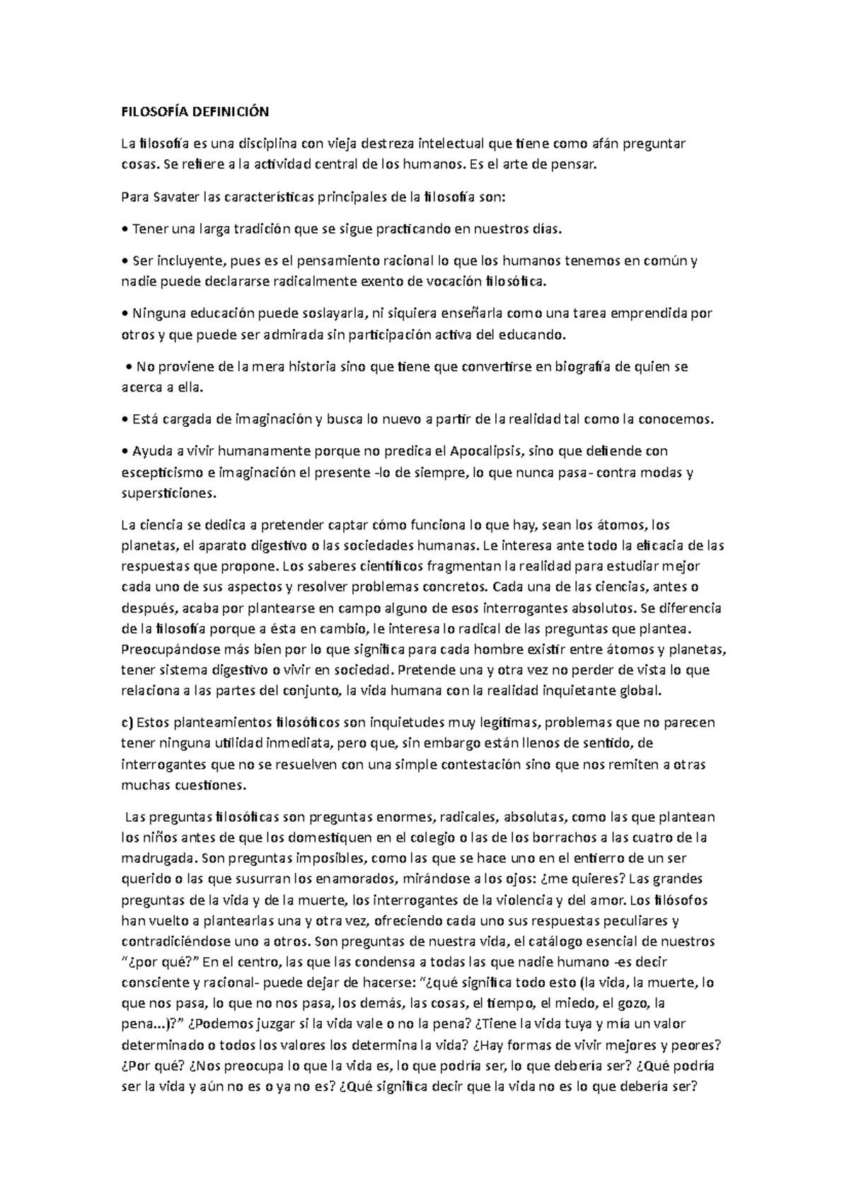 Filosofía Definición - FILOSOFÍA DEFINICIÓN La filosofía es una ...