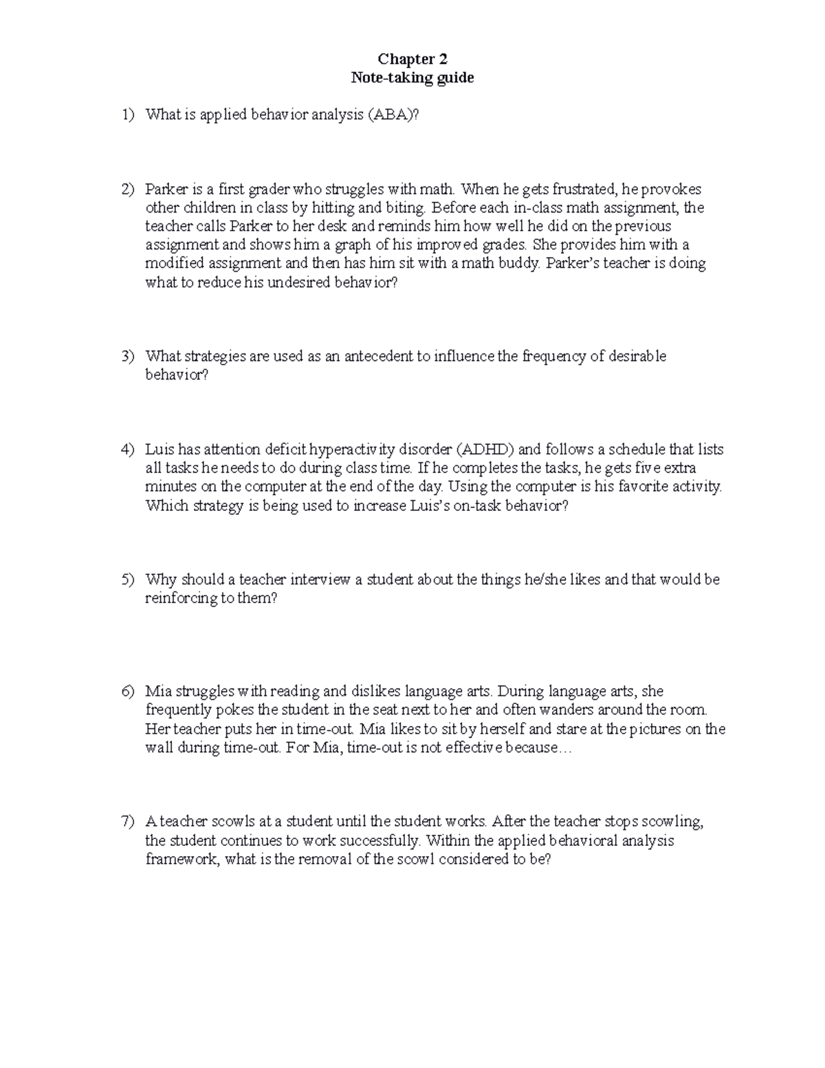 Chapter 2 Note-taking Guide - Note-taking guide What is applied ...