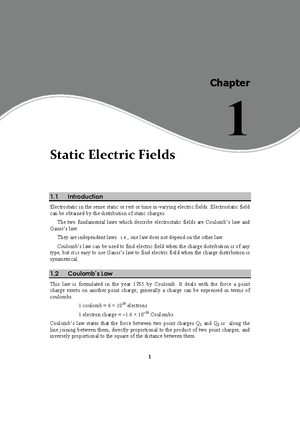 Static electric fields-5 - STATIC ELECTRIC FIELDS 85 the amount of ...