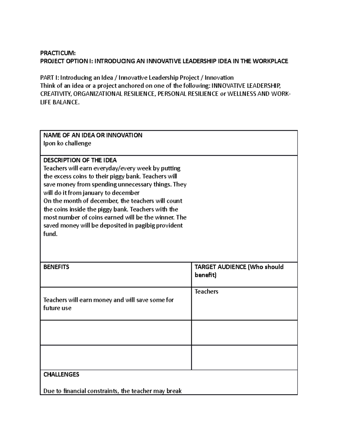 Practicum-Goldwin Frank Guzman - PRACTICUM: PROJECT OPTION I ...
