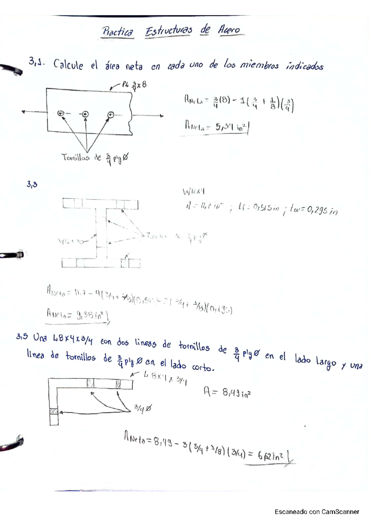 Ejercicios 4 - Estructuras de acero - Studocu