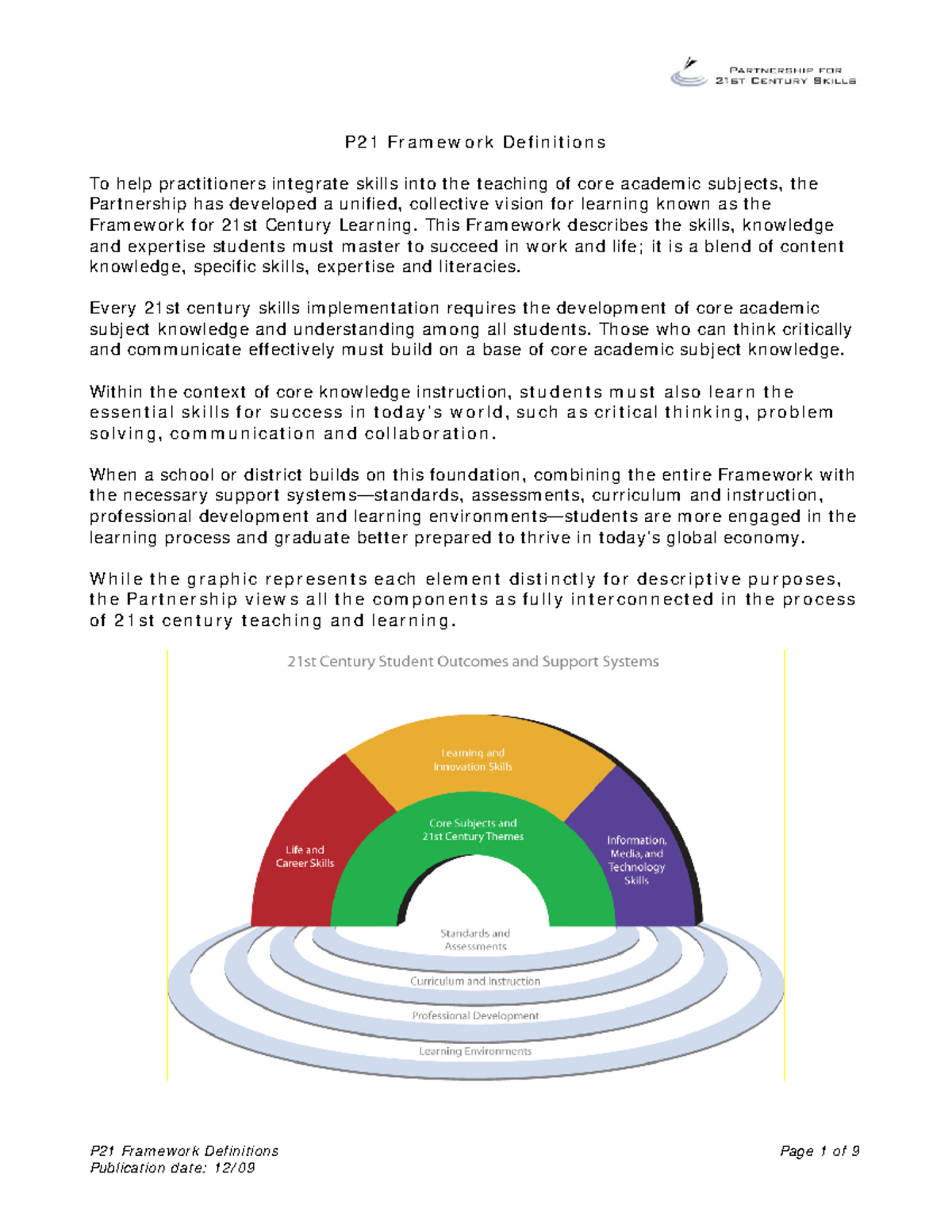 ED519462 - Lecture - P21 Fram ework Definit ions Page 1 of 9 P2 1 Fr a ...