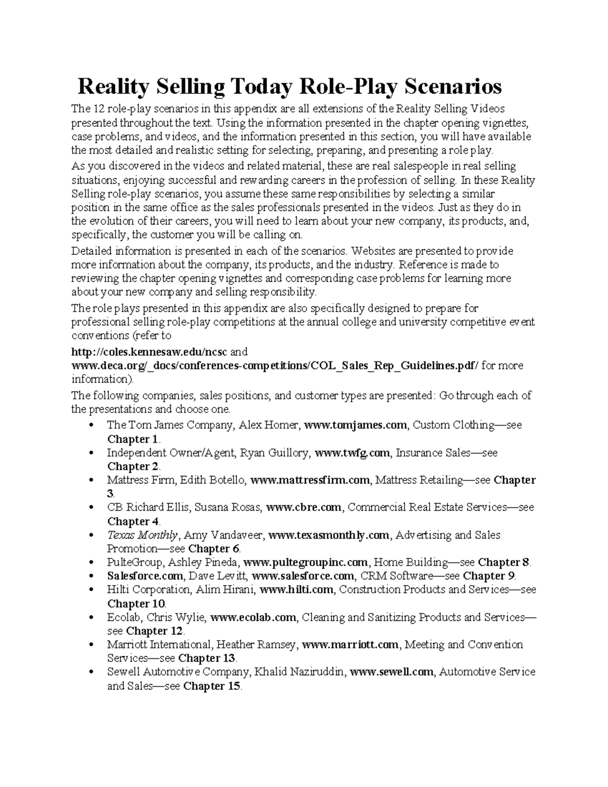 Assignment 3- part 1 & 2.docx - Reality Selling Today Role-Play ...