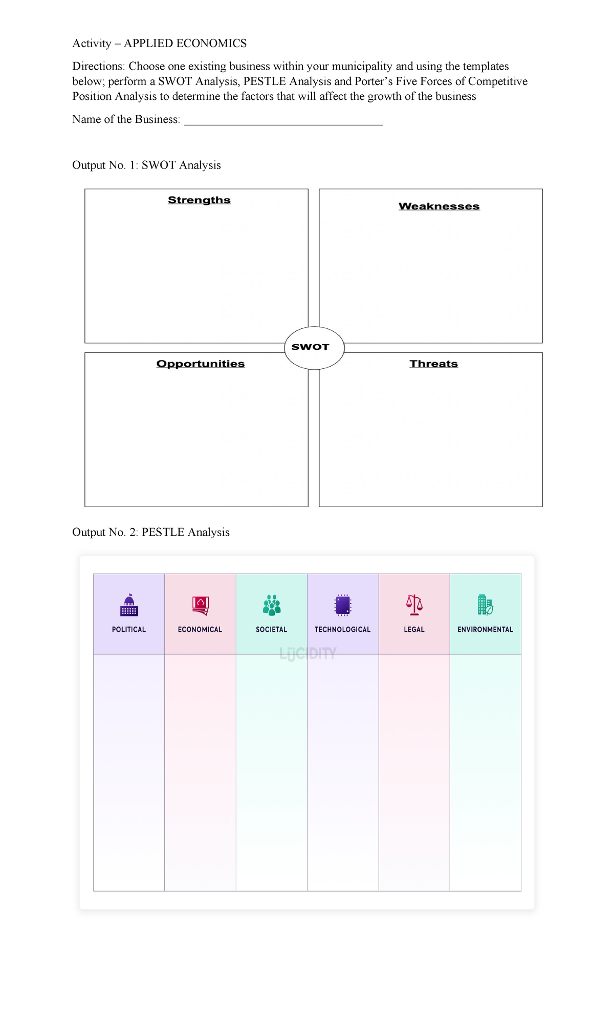 Activity- Applied economic 10222024 - Introduction to Economics ...