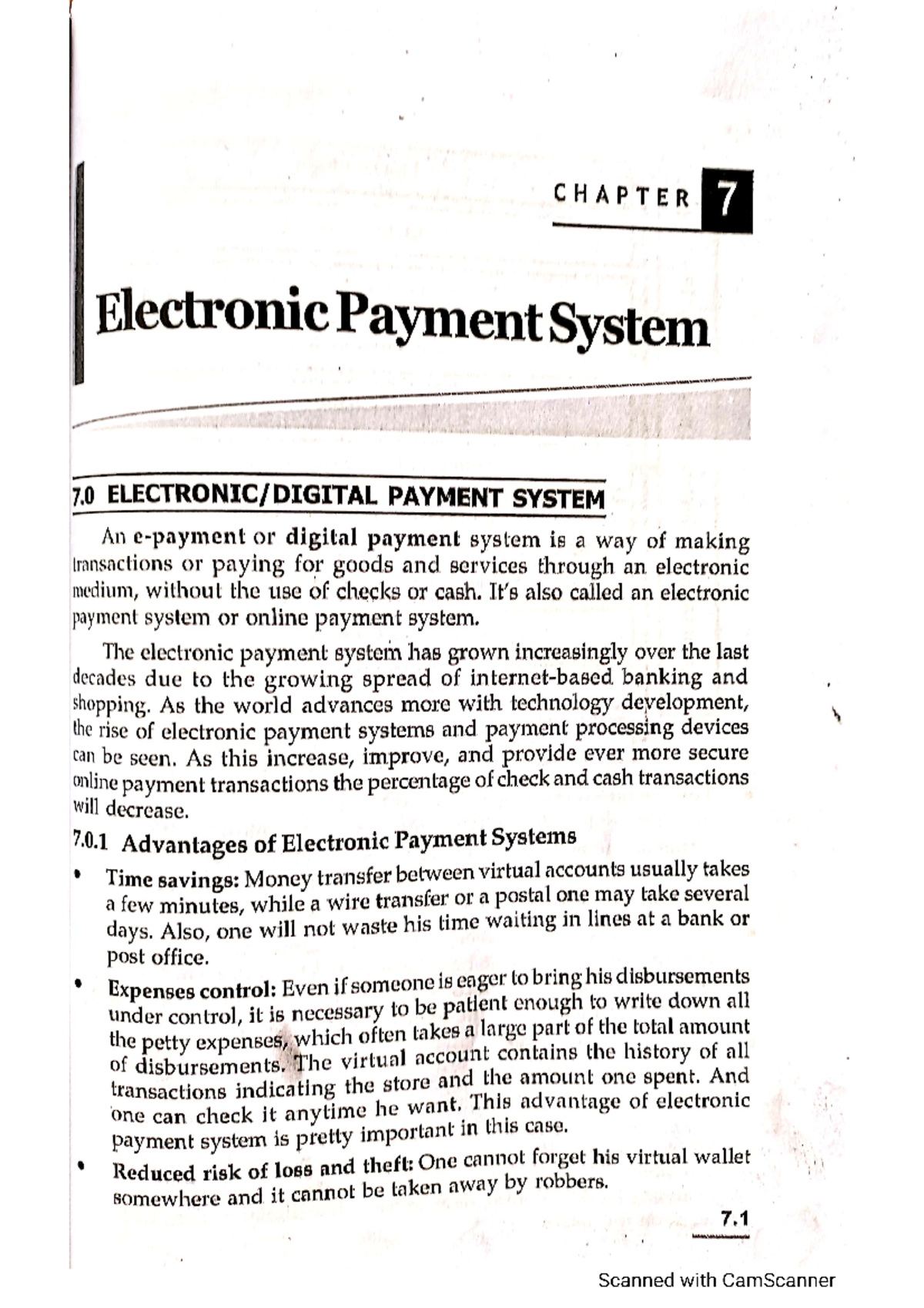 Electronic Payment System - Bachelors of Business Administration - Studocu