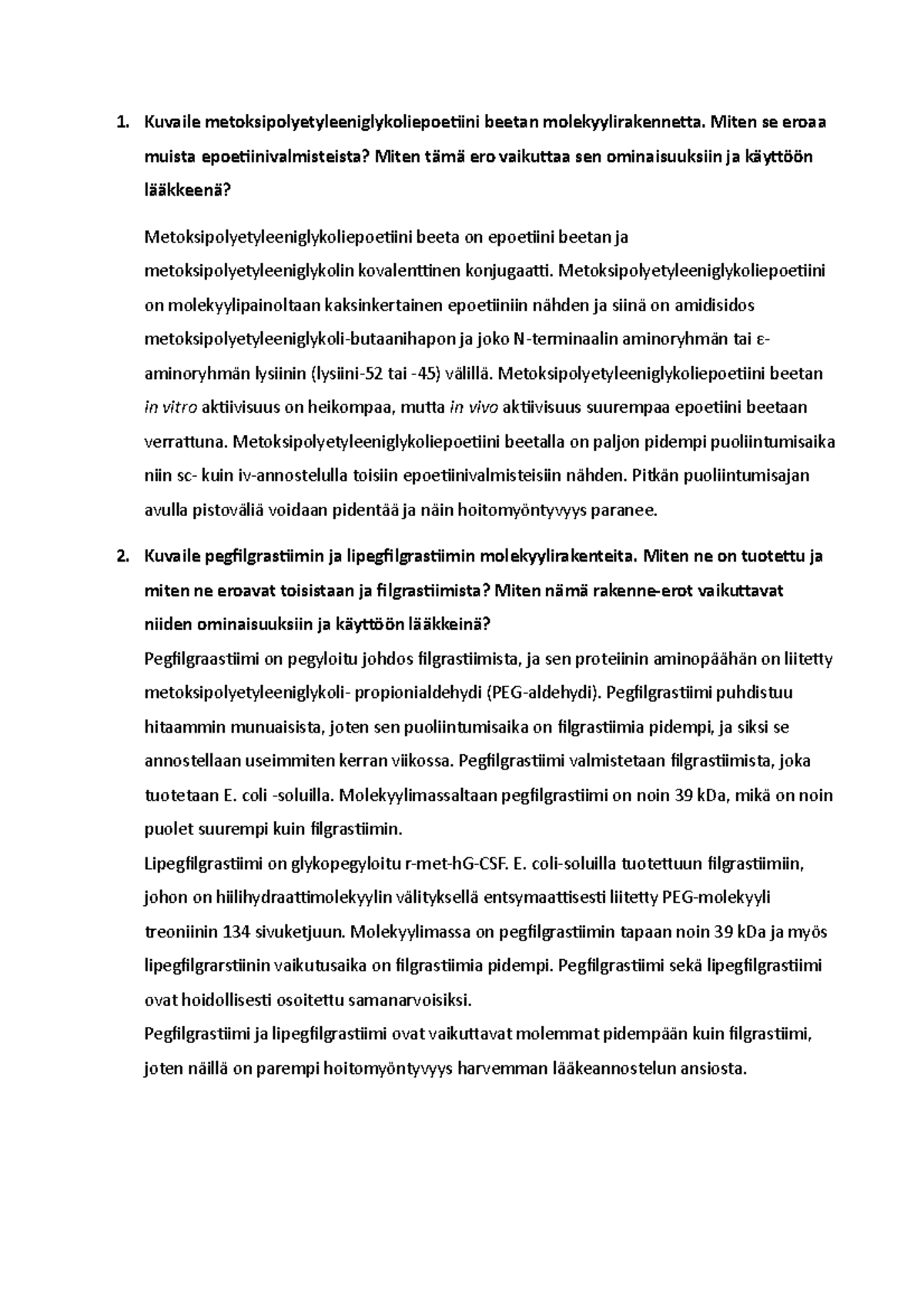 Luento 4 - Luennon 4 palautettavat tehtävät. - 1. Kuvaile ...