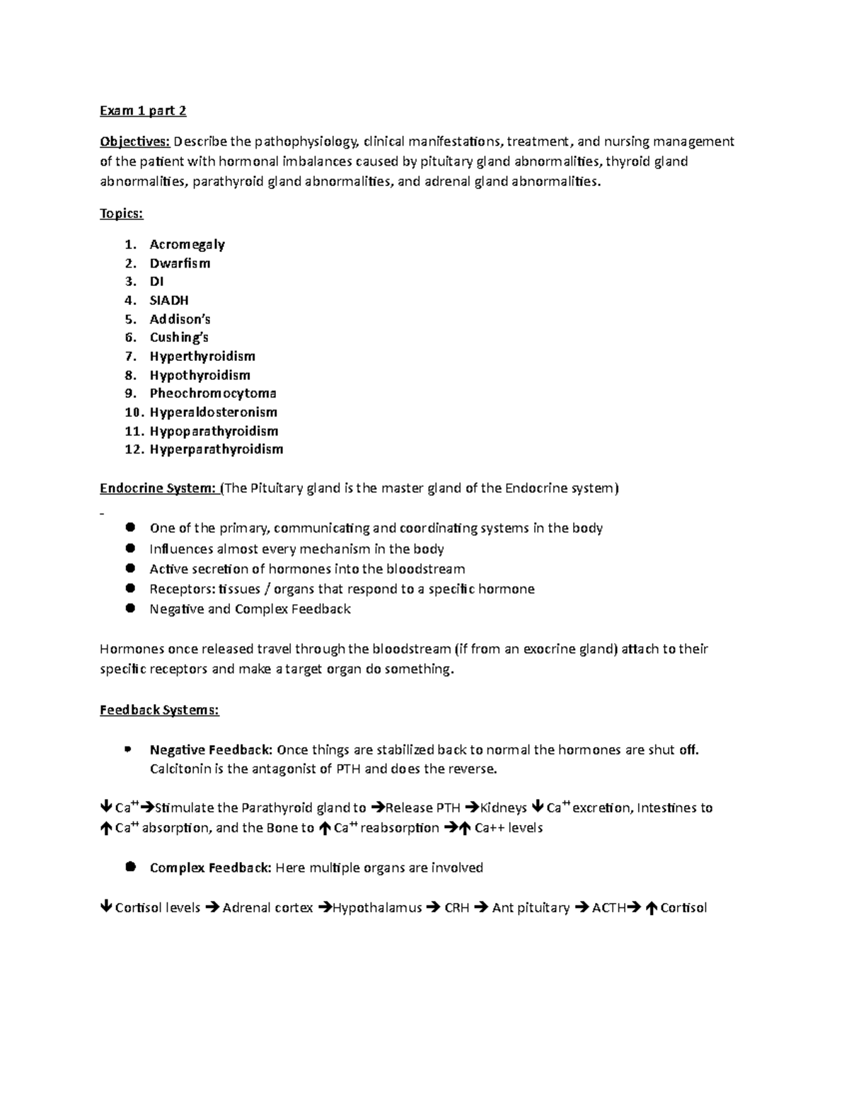 MCA 2 lecture notes for ABSN - Part 2 lecture notes for Exam #1 - Exam ...