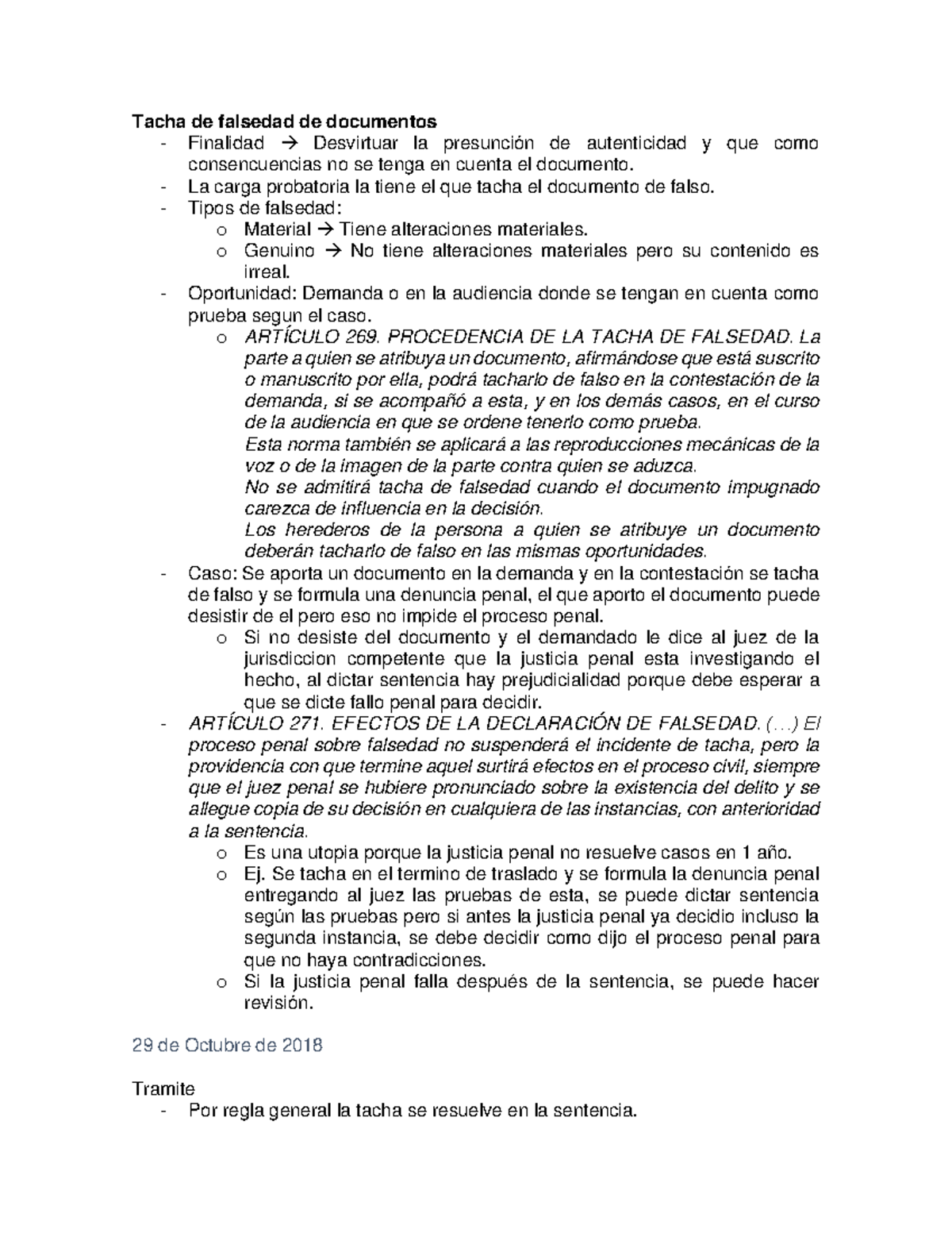25. Tacha de falsedad de documento - Tacha de falsedad de documentos ...