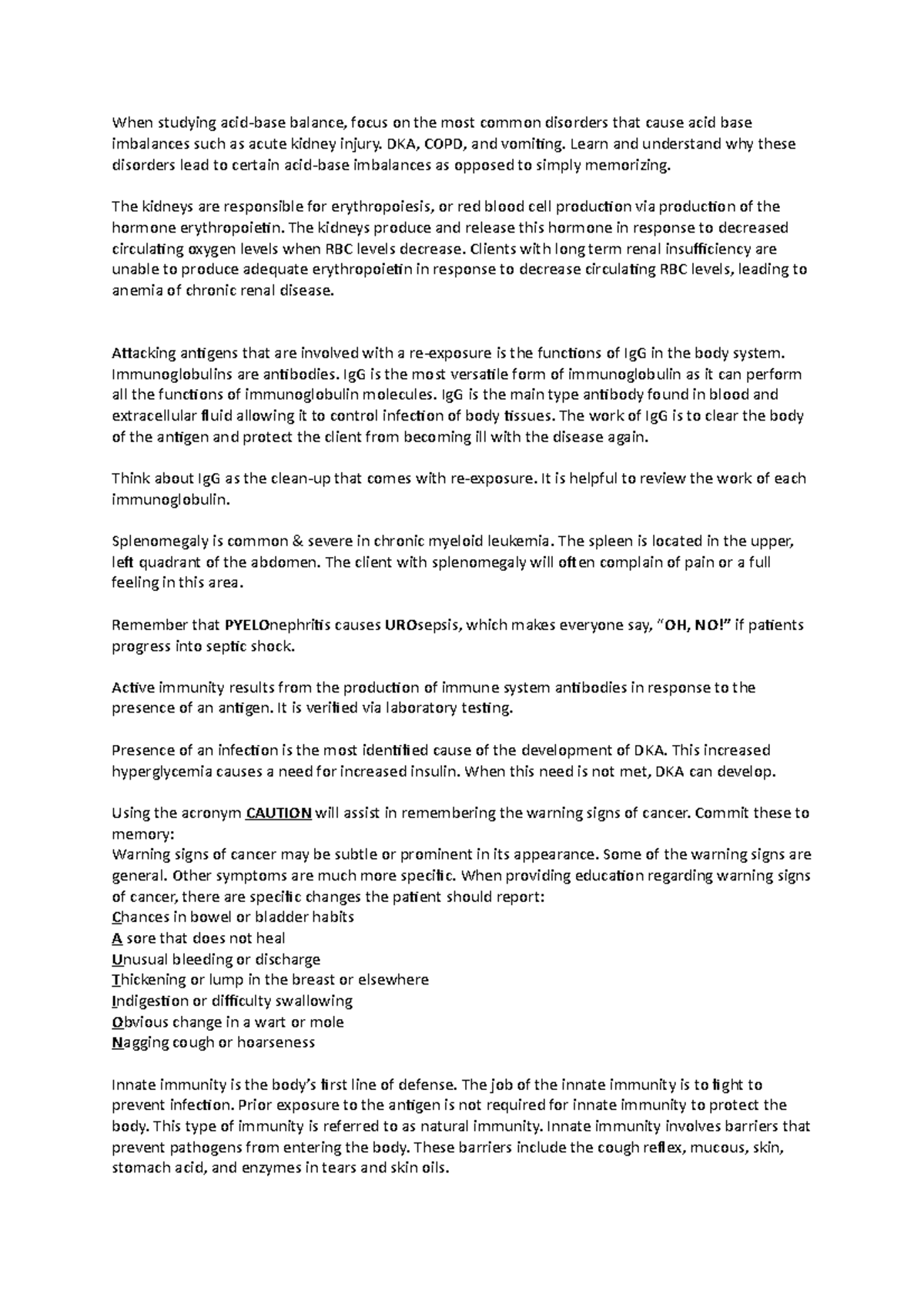 Extra study stuff - Integrated Nursing - AUT - Studocu