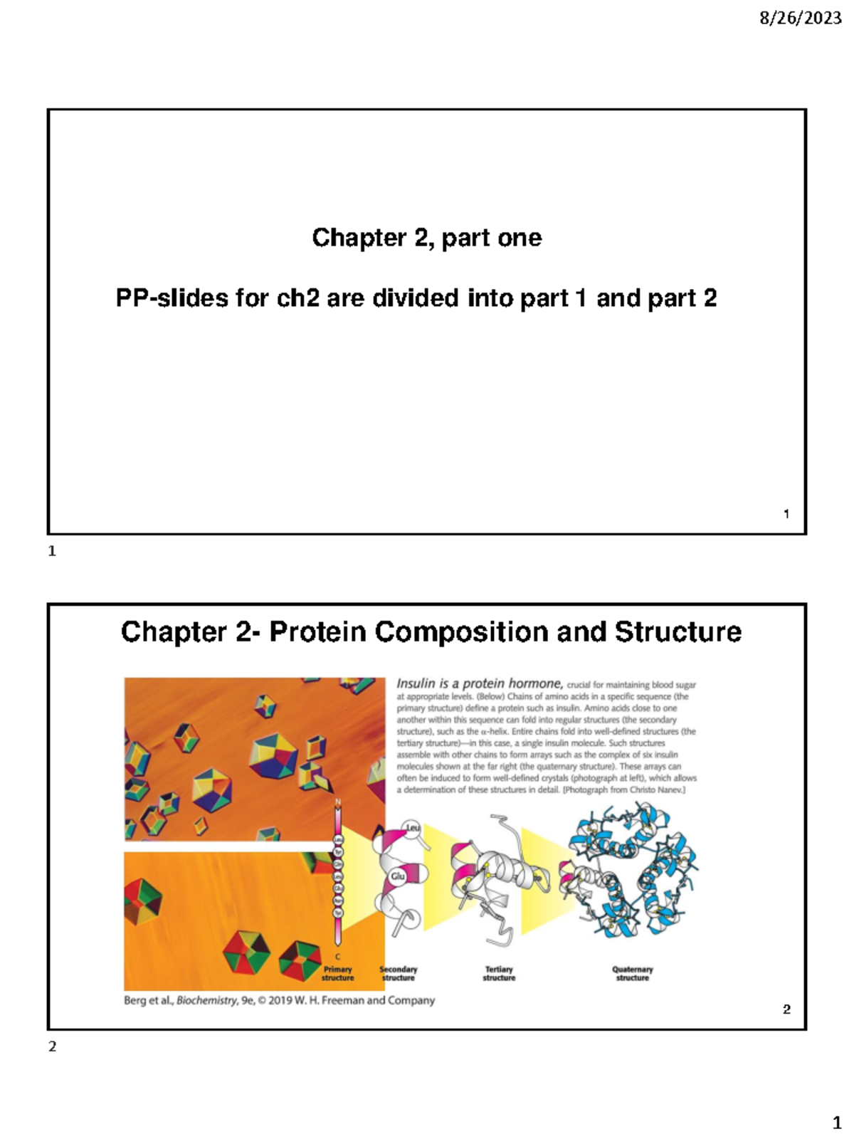 Ch2- part1 (2 slides per page) - Chapter 2, part one PP-slides for ch2 are divided into part 1 ...