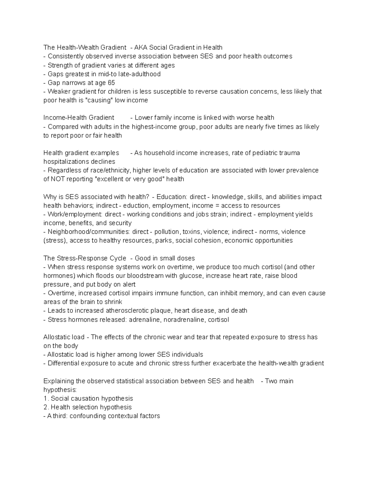 Lecture 9 - In Sickness and in Wealth - The Health-Wealth Gradient ...